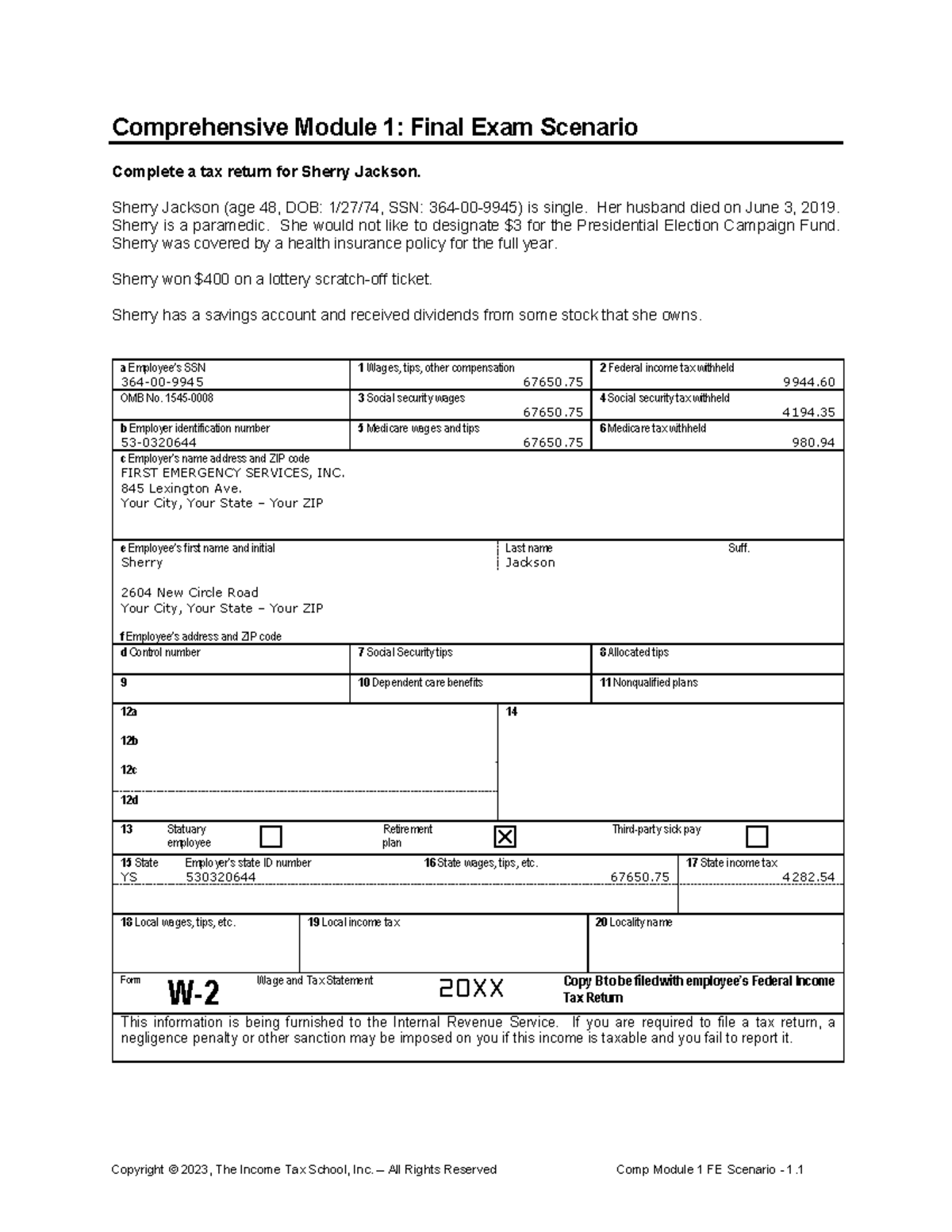 2023 Comprehensive Module 1 Final Exam Part 2 - Comprehensive Module 1 ...