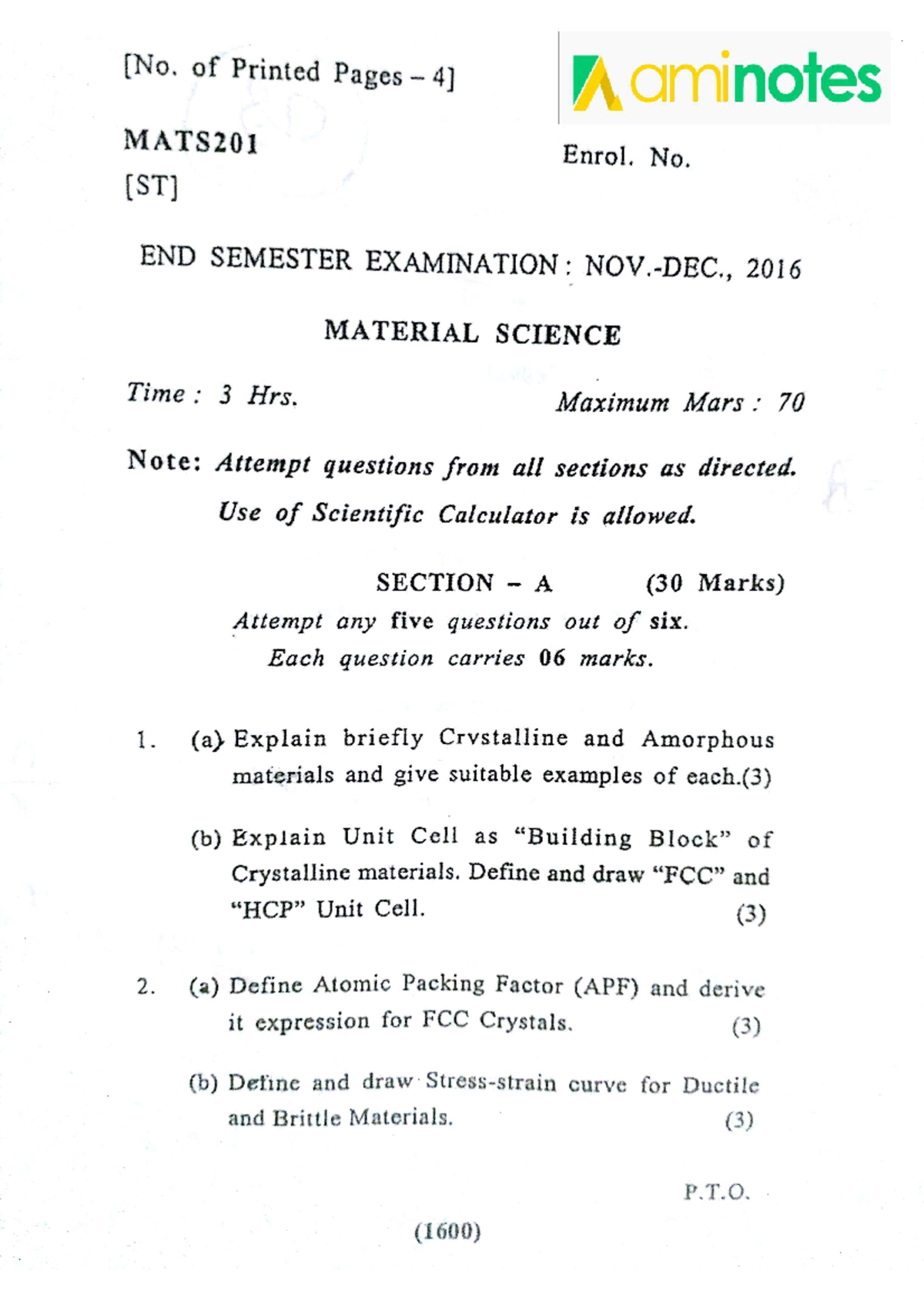 2016-MS-QPaper - question papers - Basic Simulation Lab - Studocu