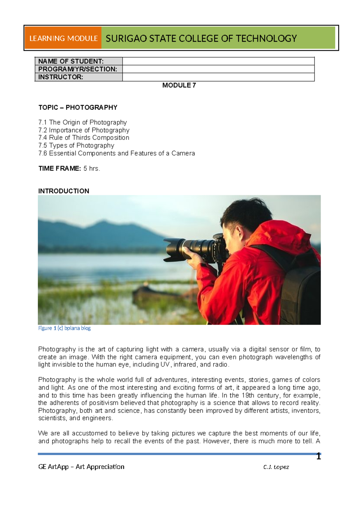 Module-7 - NAME OF STUDENT: PROGRAM/YR/SECTION: INSTRUCTOR: MODULE 7 ...