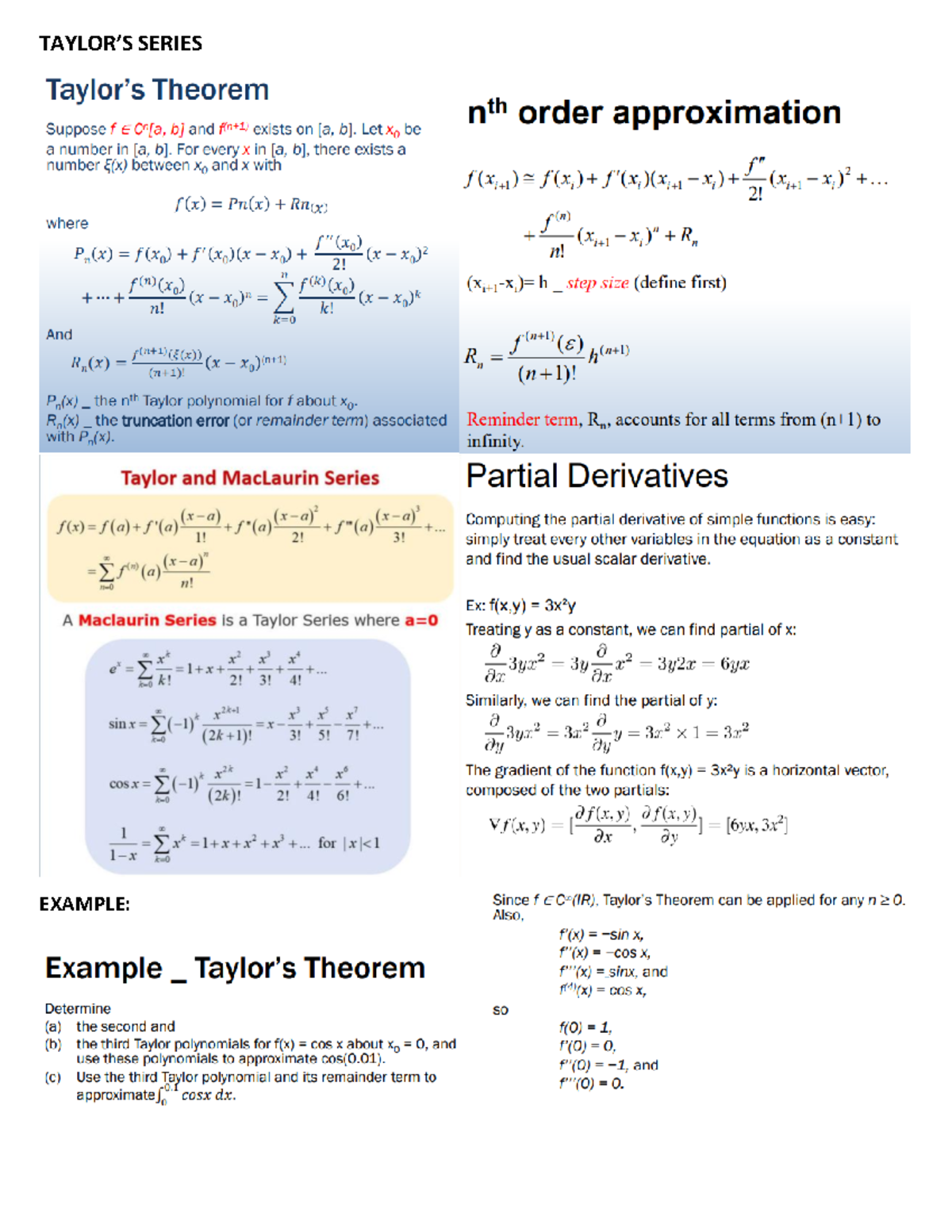 Tmc - abc - Toán Lớp 4 - TAYLOR’S SERIES EXAMPLE: 1. NEWTON-RAPHSON ...