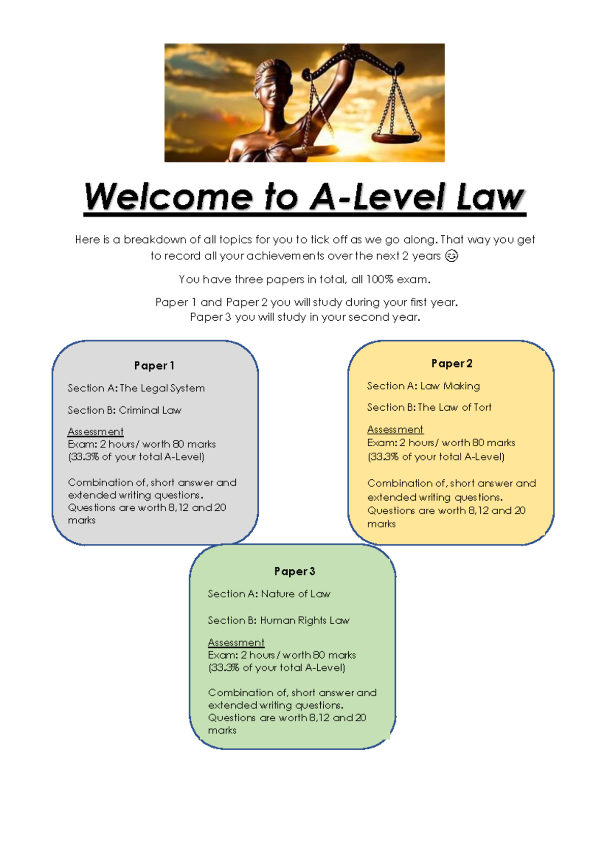Student Guide to A Level Content - Welcome to A-Level Law Here is a ...