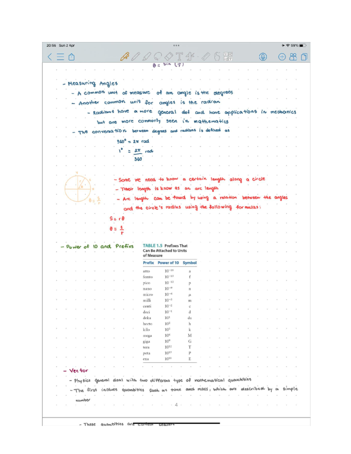 Physics 211 - Trigonometry, Measuring angles - PHYS 211 - Studocu