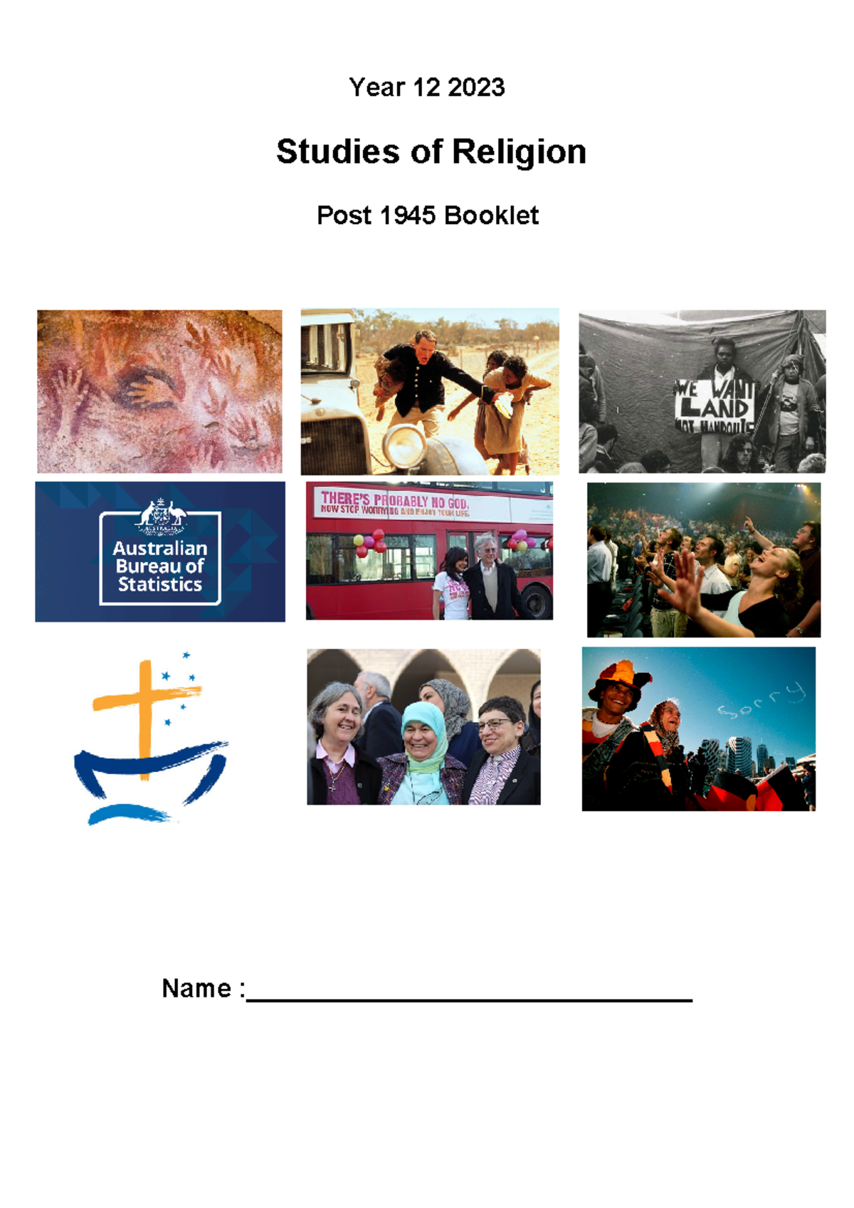 Lkjg - project management - Year 12 2023 Studies of Religion Post 1945 ...