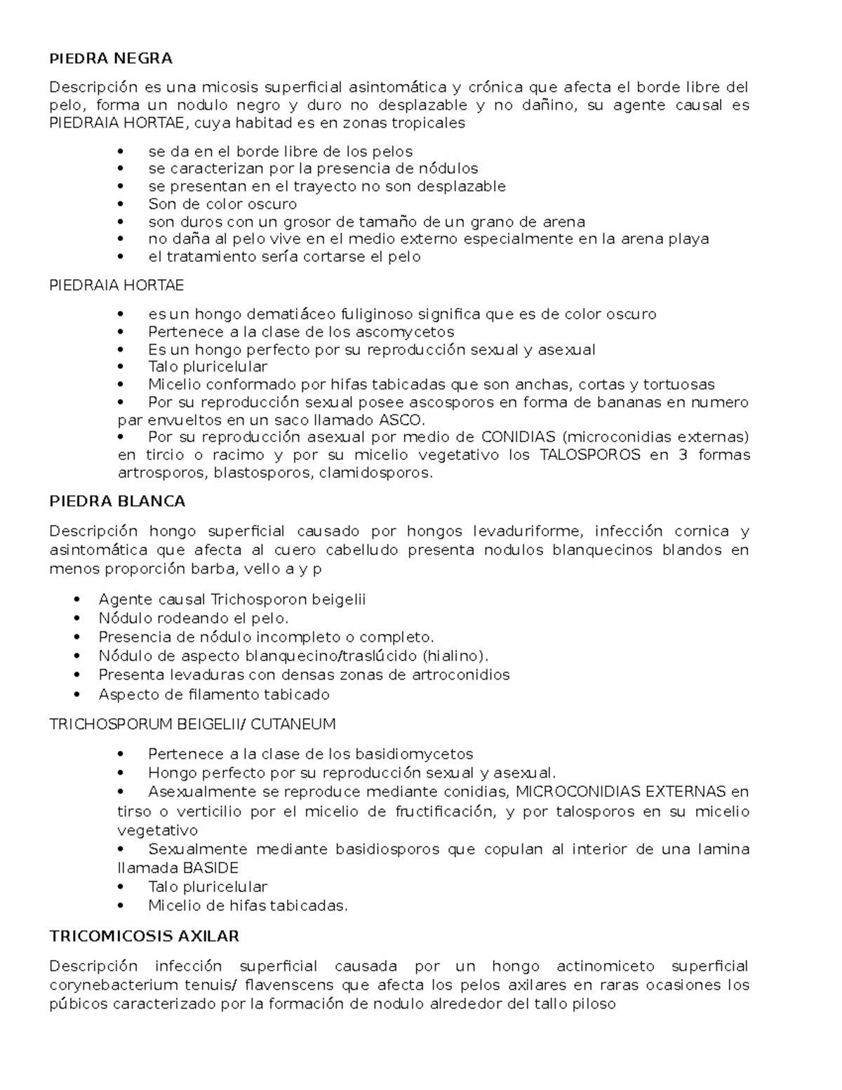 Micologia Practica - Apuntes 1 - PIEDRA NEGRA Descripción es una ...
