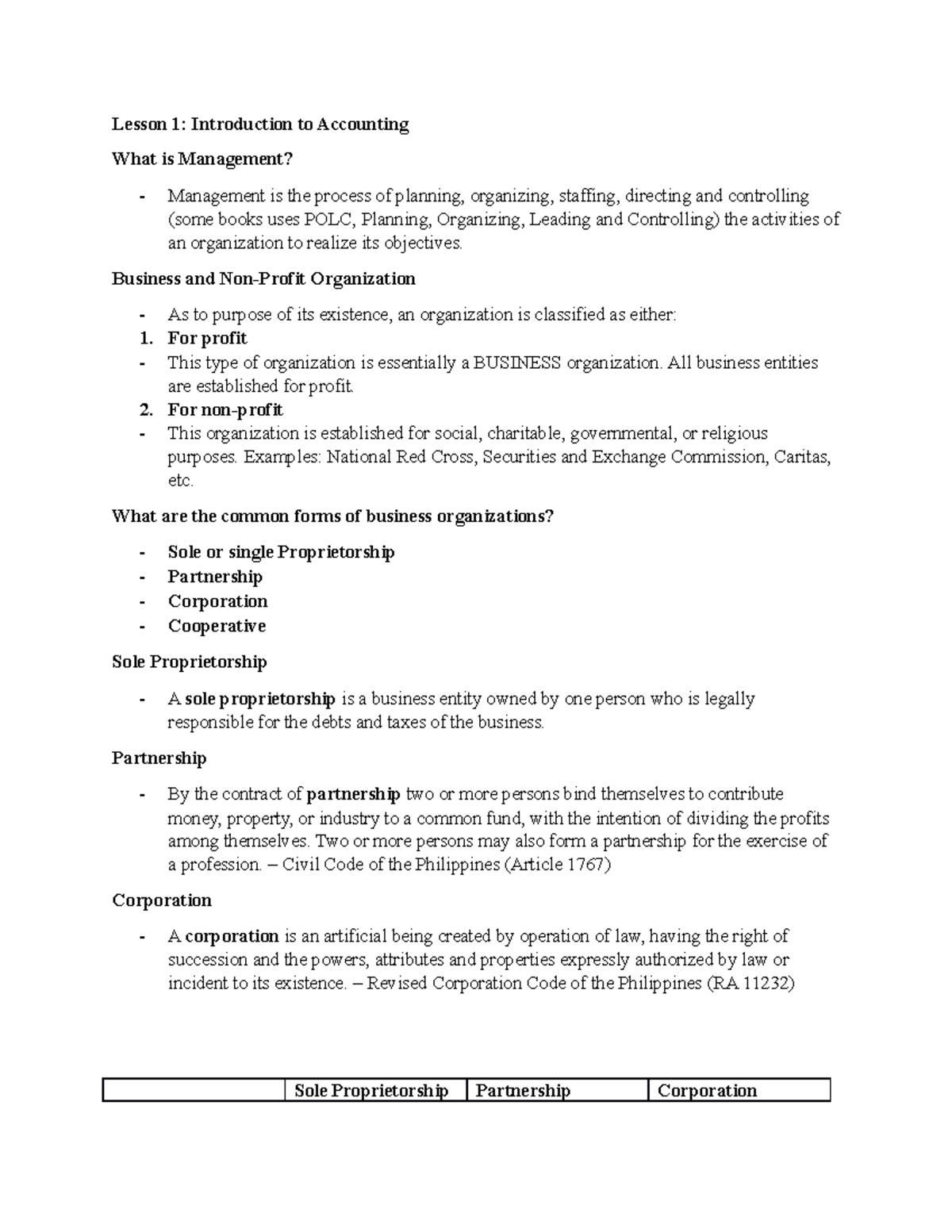 Financial Accounting - Lesson 1: Introduction to Accounting What is ...