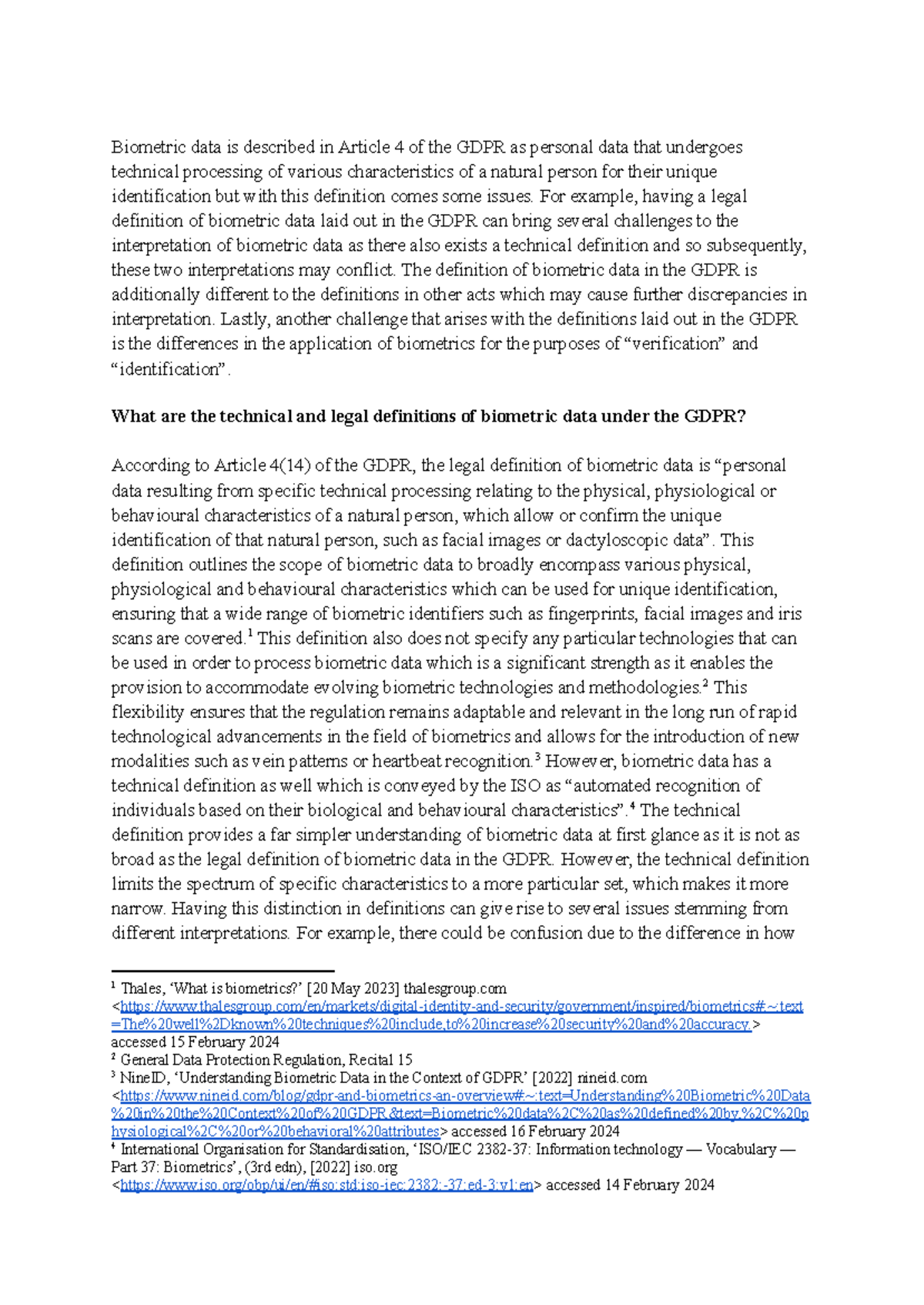 52198993 Regulation of Biometric Data & Profiling LX452M - Biometric ...