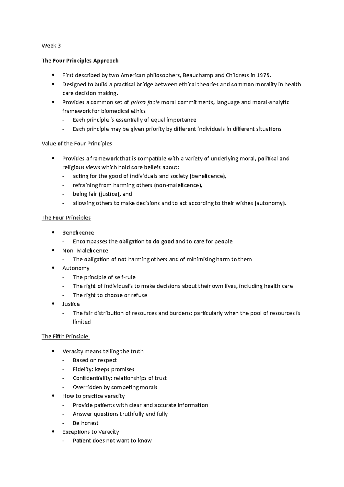 Summary of lecture content for exam prep - Summary - week 3 - Week 3 ...