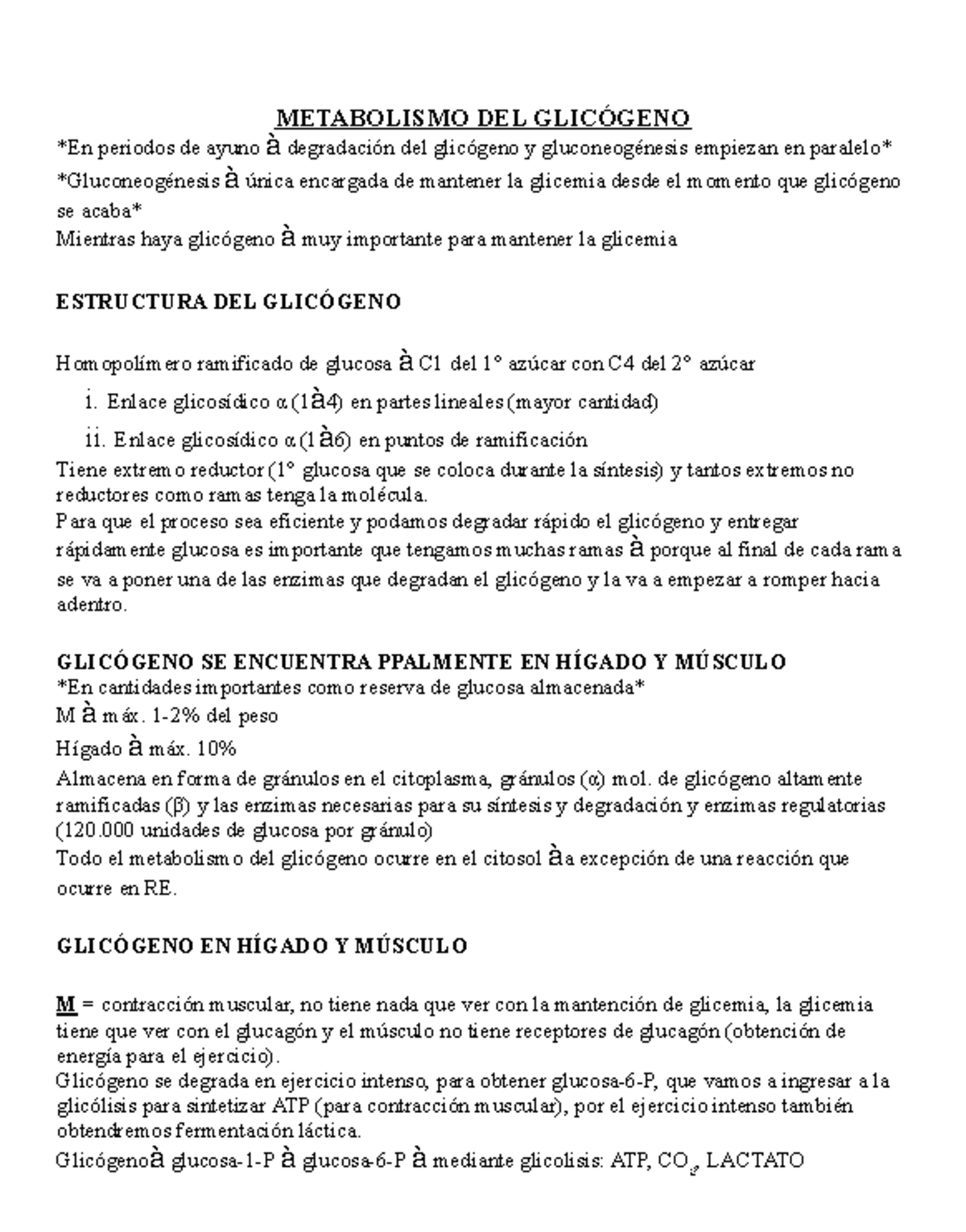 Metabolismo DEL GlicóGENO - METABOLISMO DEL GLICÓGENO En periodos de ...