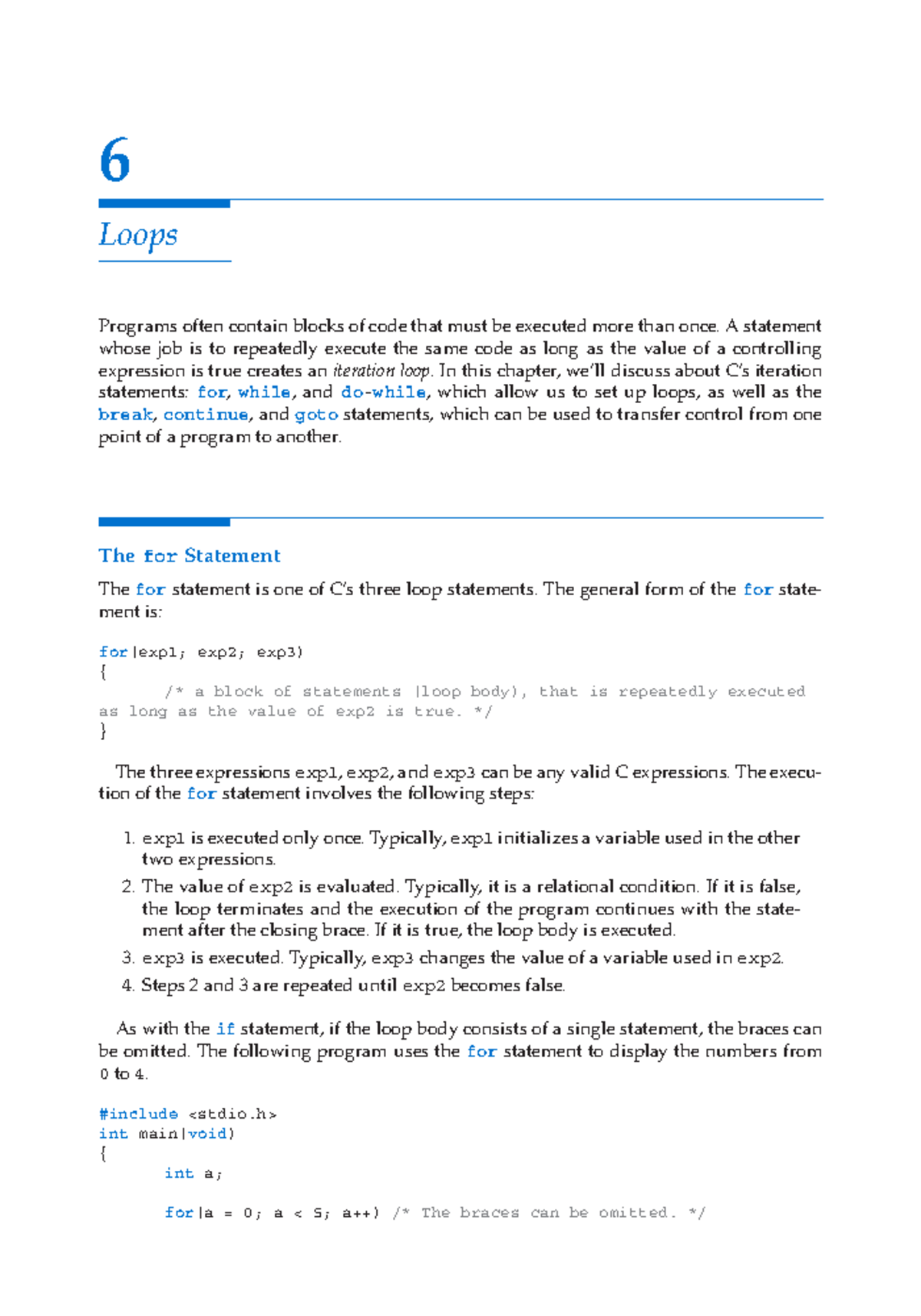 Lecture 3b - students notes - 6 Loops Programs often contain blocks of ...