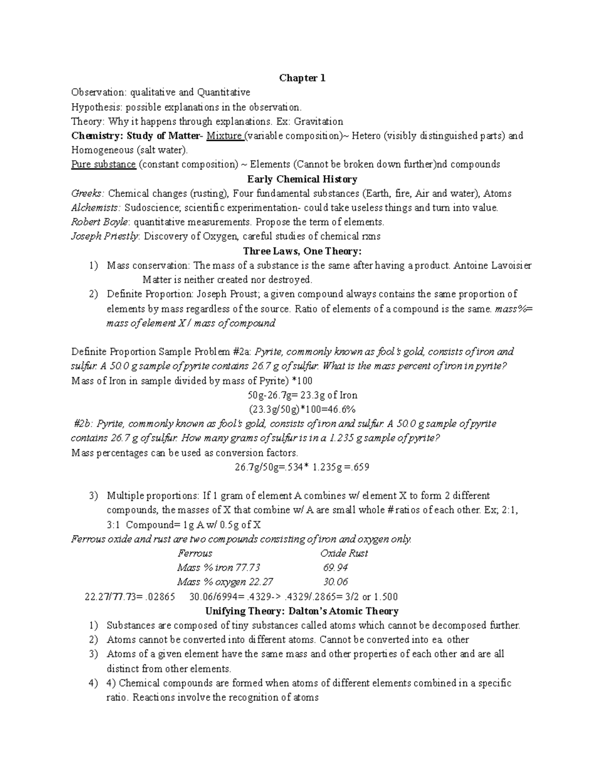 Quantum Theory and Laws - Chapter 1 Observation: qualitative and ...