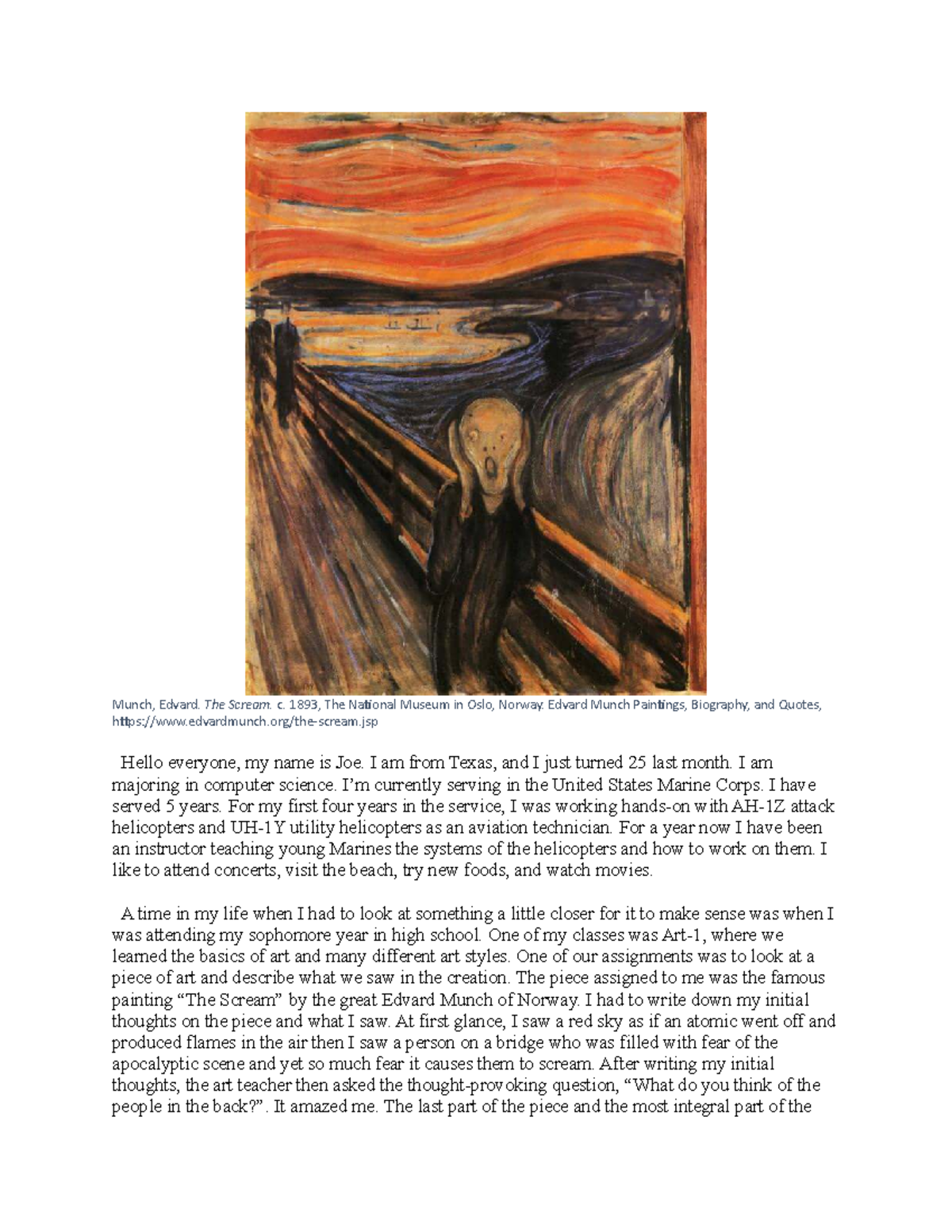 1-2 Assignment - 1-2 Discussion Critical thinking moment in your life ...