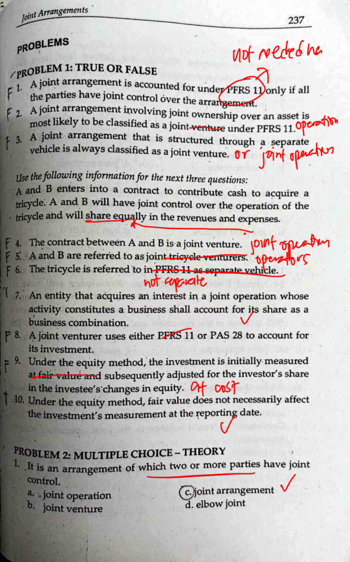 AST Chapter 6 Problems - ast - . 1 • ,rangem en ts 237 pOLEMS /1'1tOBLEM 1: TRUE OR FALSE f 1, A ...
