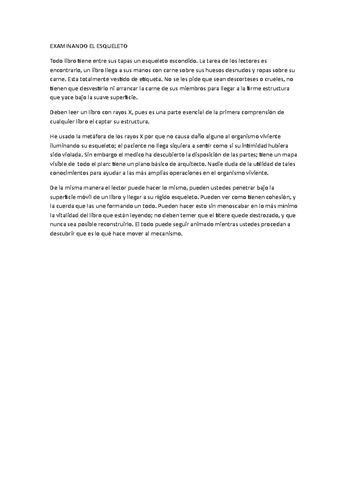 Examinando EL Esqueleto parte 1 - EXAMINANDO EL ESQUELETO Todo libro ...