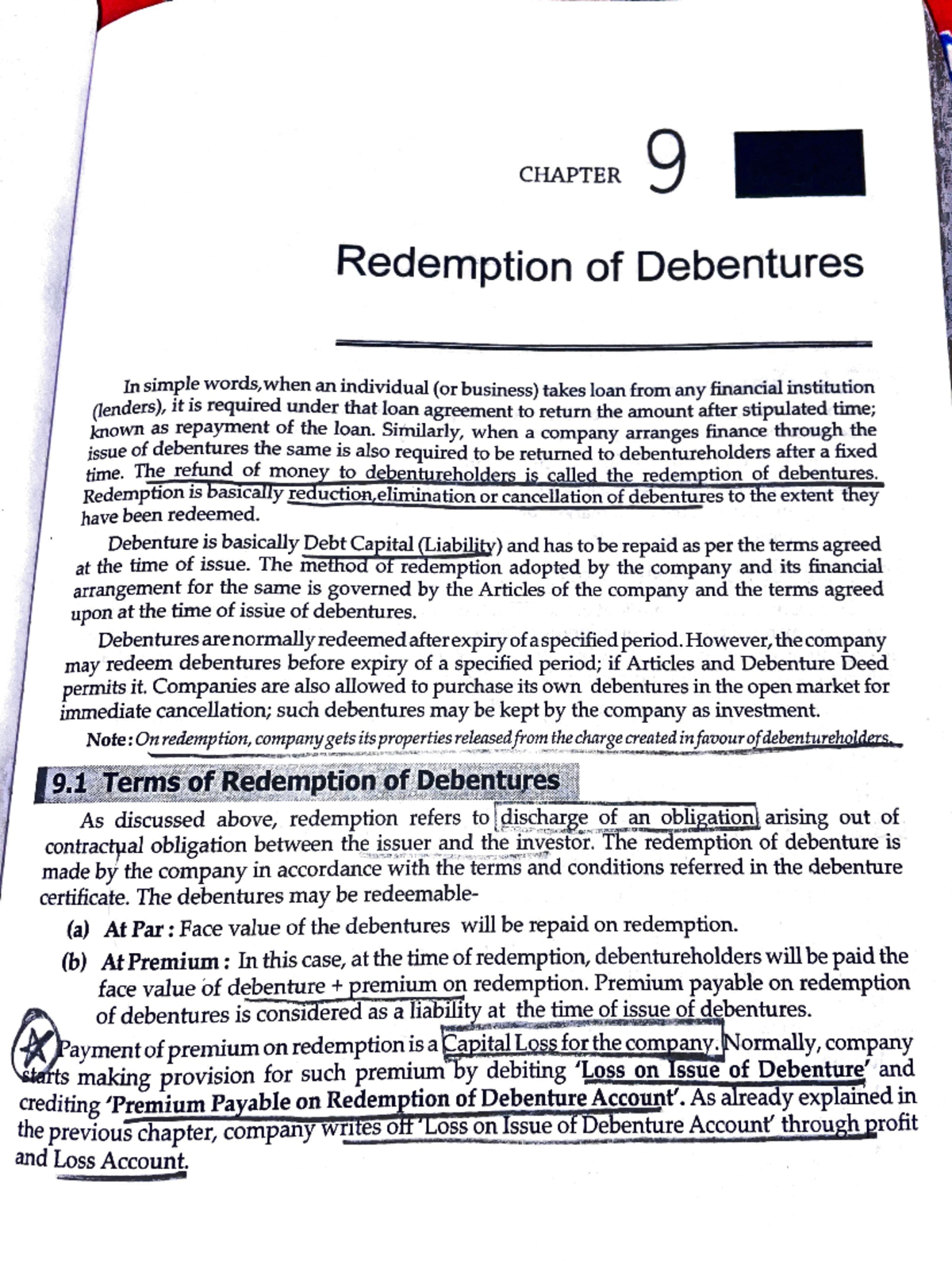 Redemption of debenture - Bcom hons. - Studocu