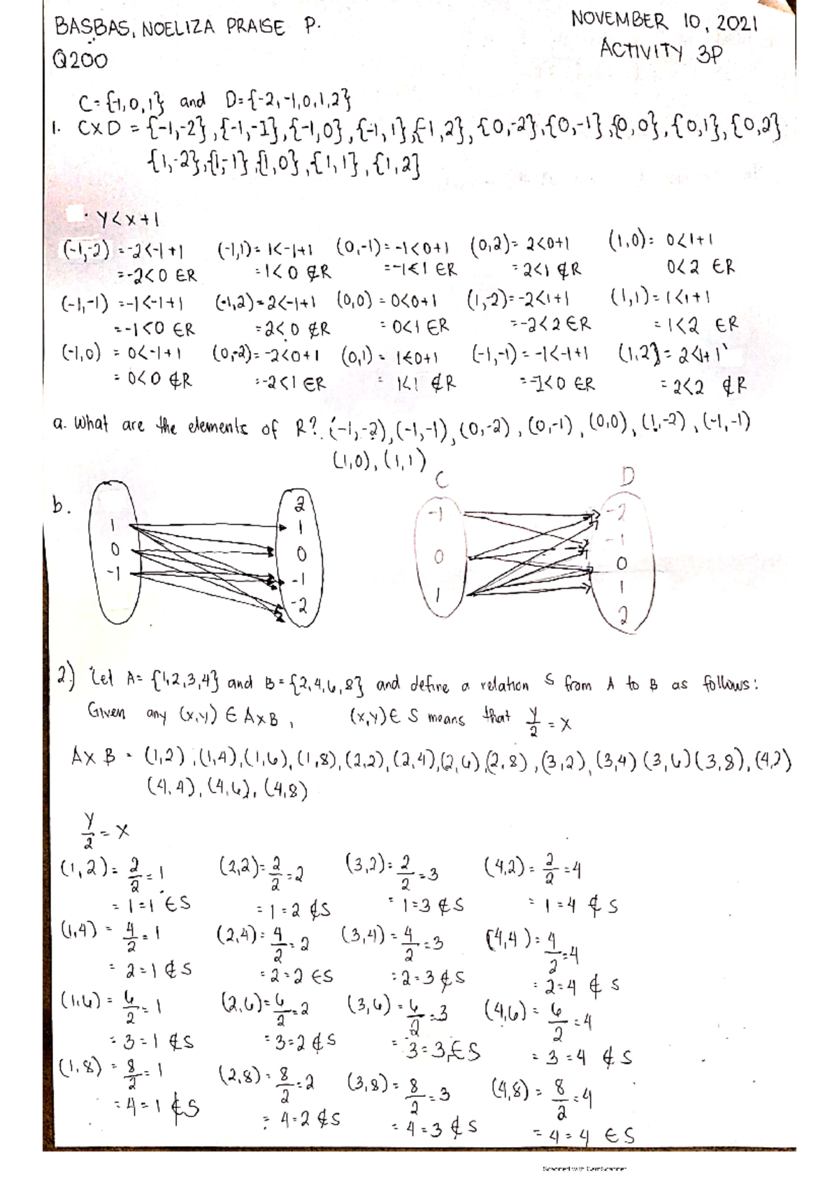 Q200 Activity 3P - Mathematics in Modern World - Studocu