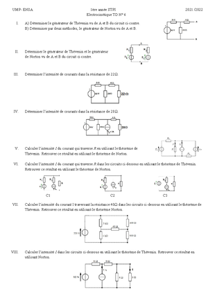Compte Rendu TP electrocinetique N°4 - Université Ibn Zohr École National Des Sciences ...