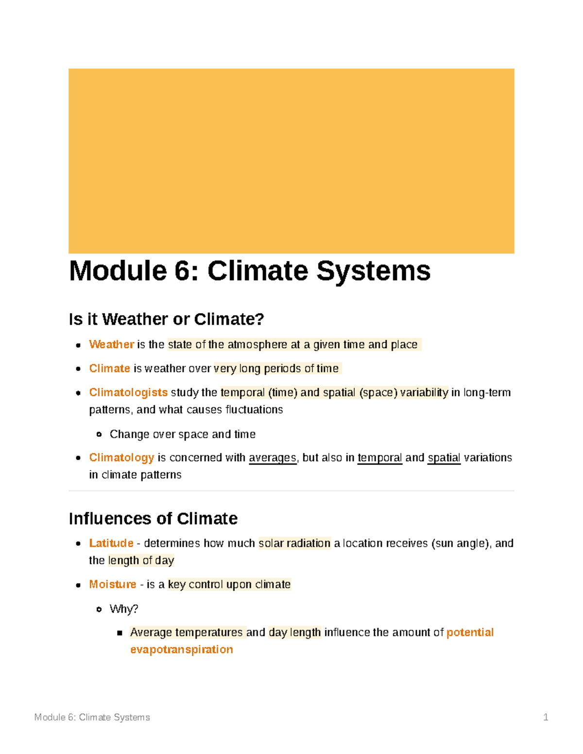Module 6 - Climate Systems - development) Human land has changed land ...
