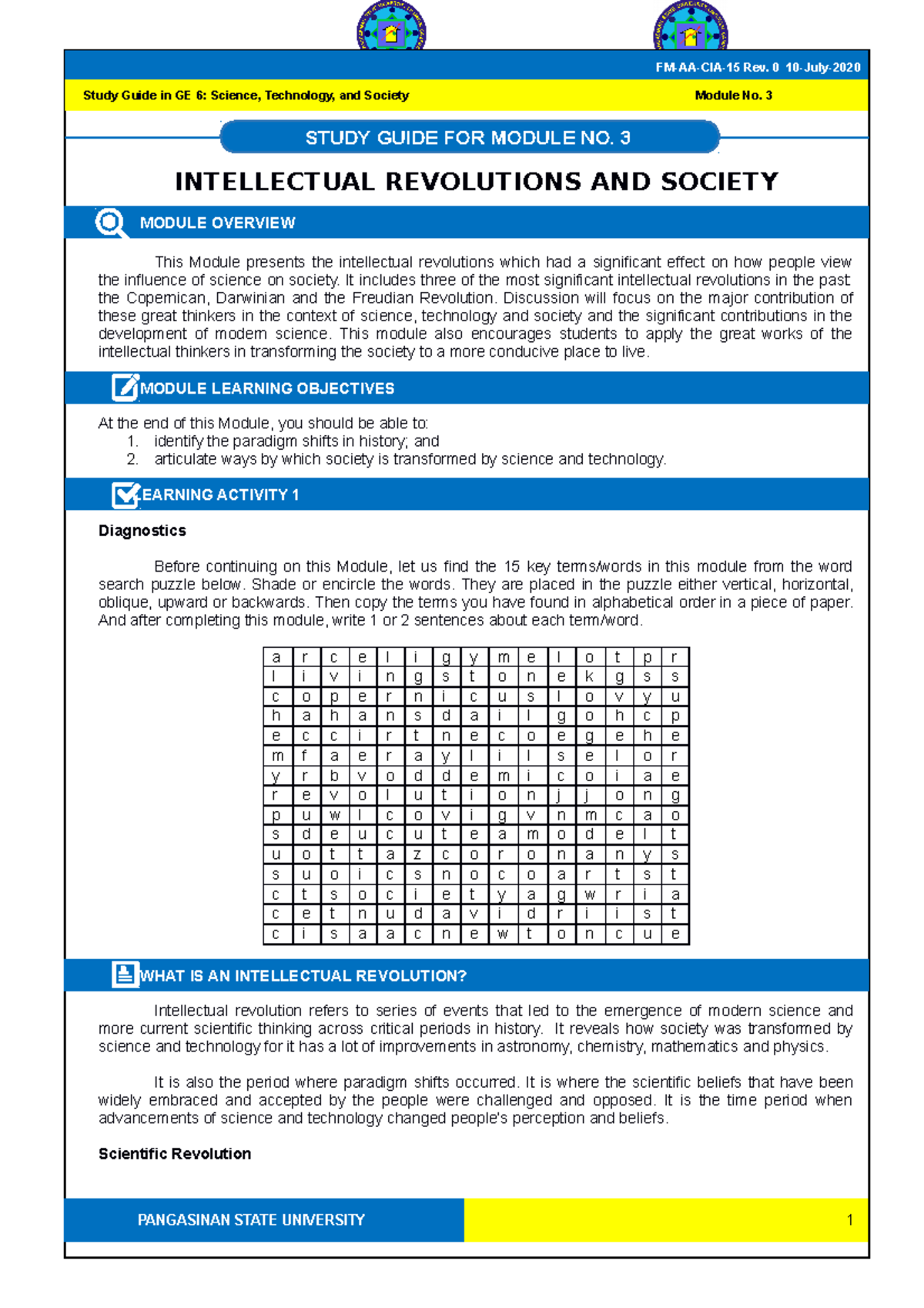 Study- Guide-3 - Lecture notes 3 - Bachelor of Science in Information ...