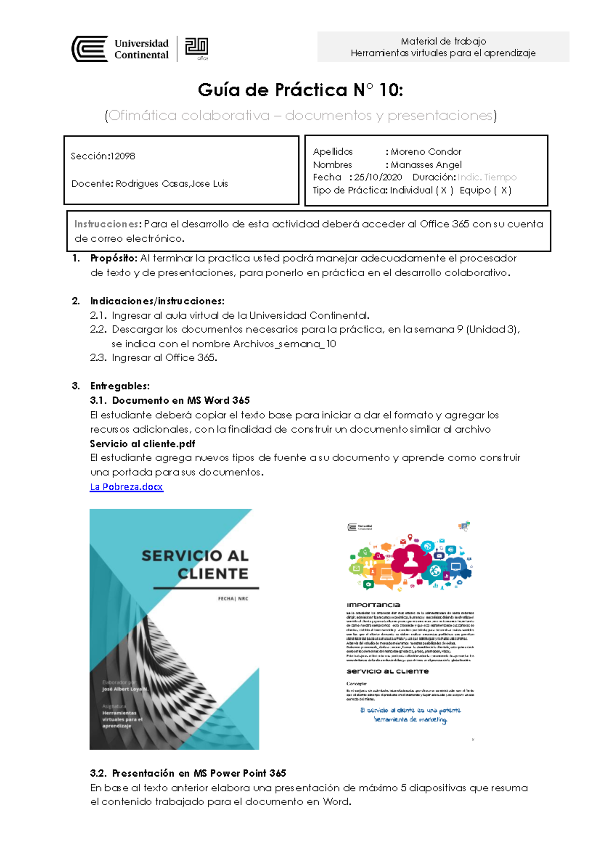 Guía práctica de la semana 10 - Material de trabajo Herramientas virtuales para el aprendizaje ...