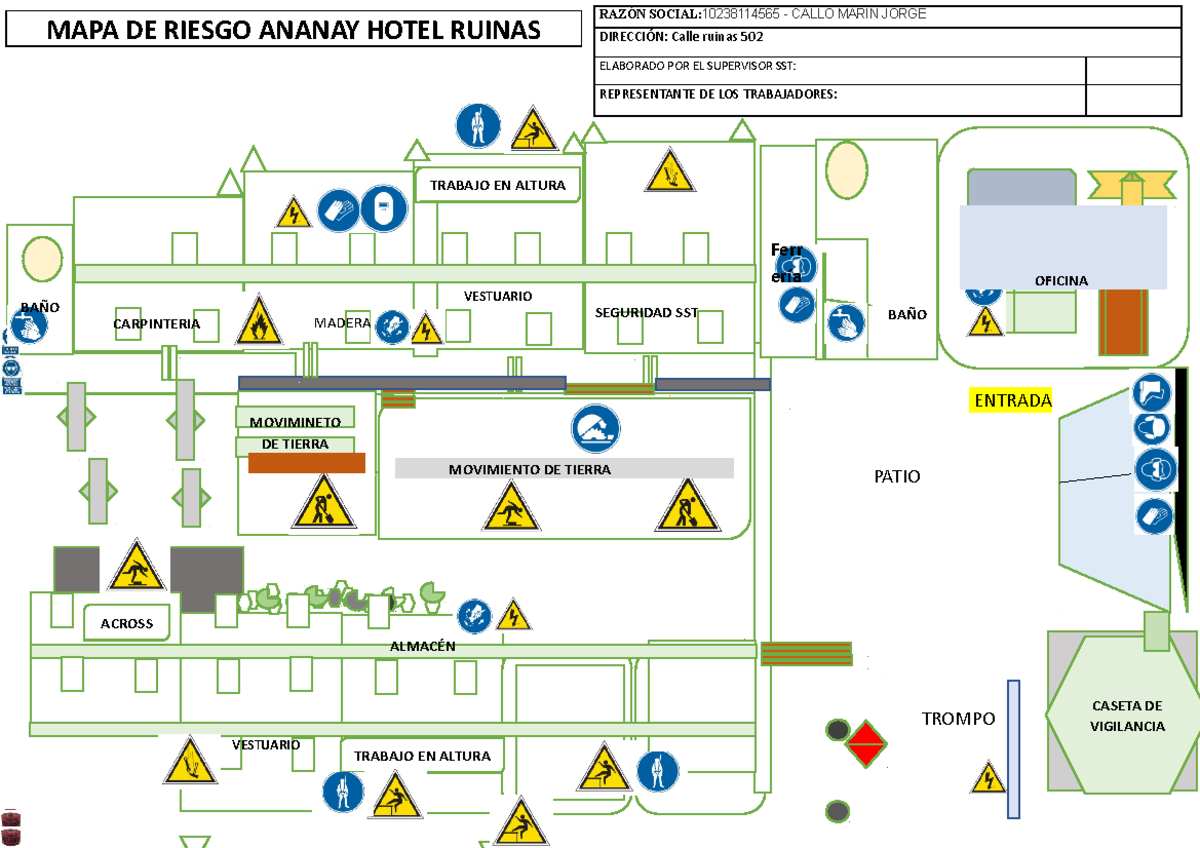 2D MAPA DE Riesgo. jcm Maapaa - VESTUARIO ENTRADA PATIO TROMPO ...