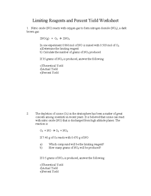 5.06 Percent Yield Lab Report Document - Chemistry Journal 5 Percent ...