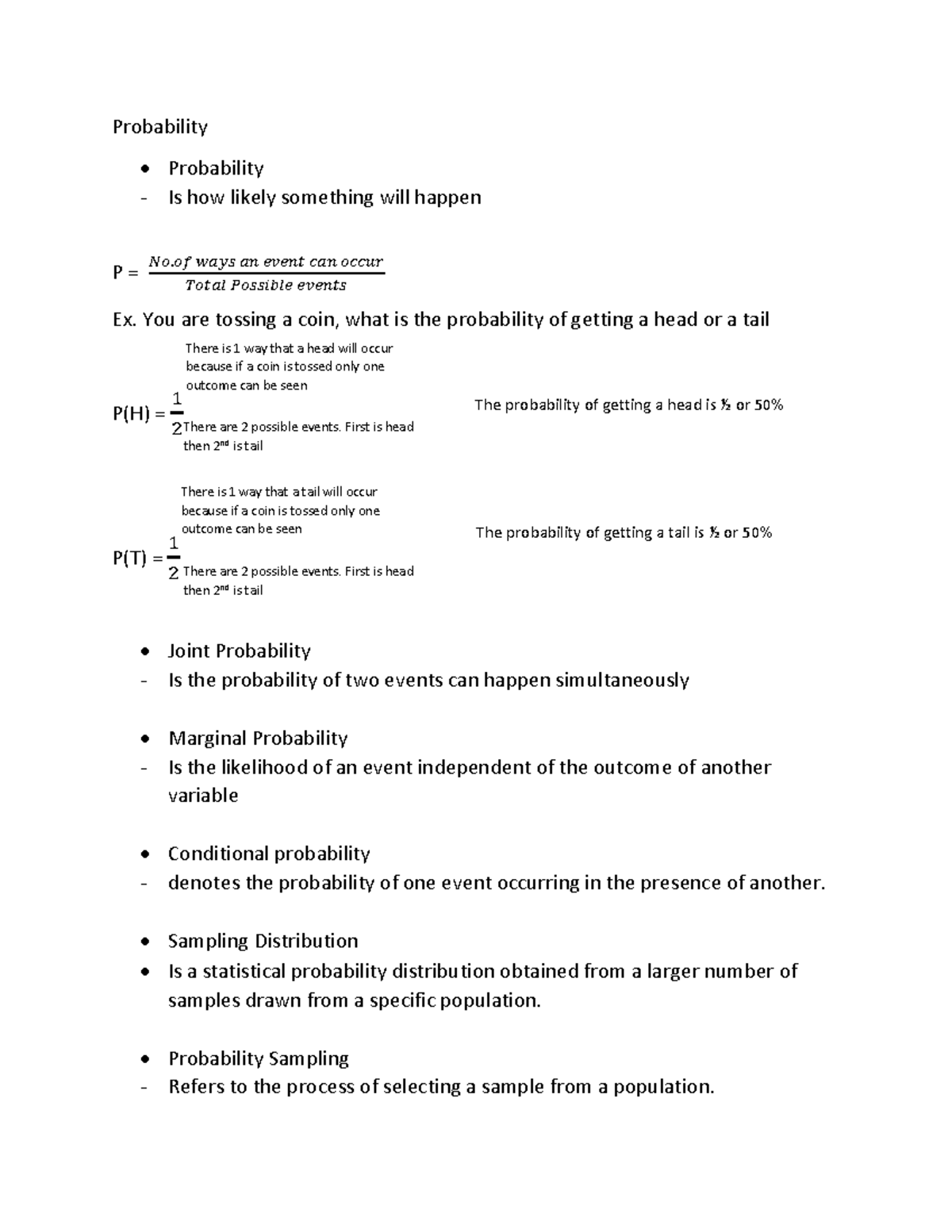 Probability and Statistics - Probability Probability Is how likely ...