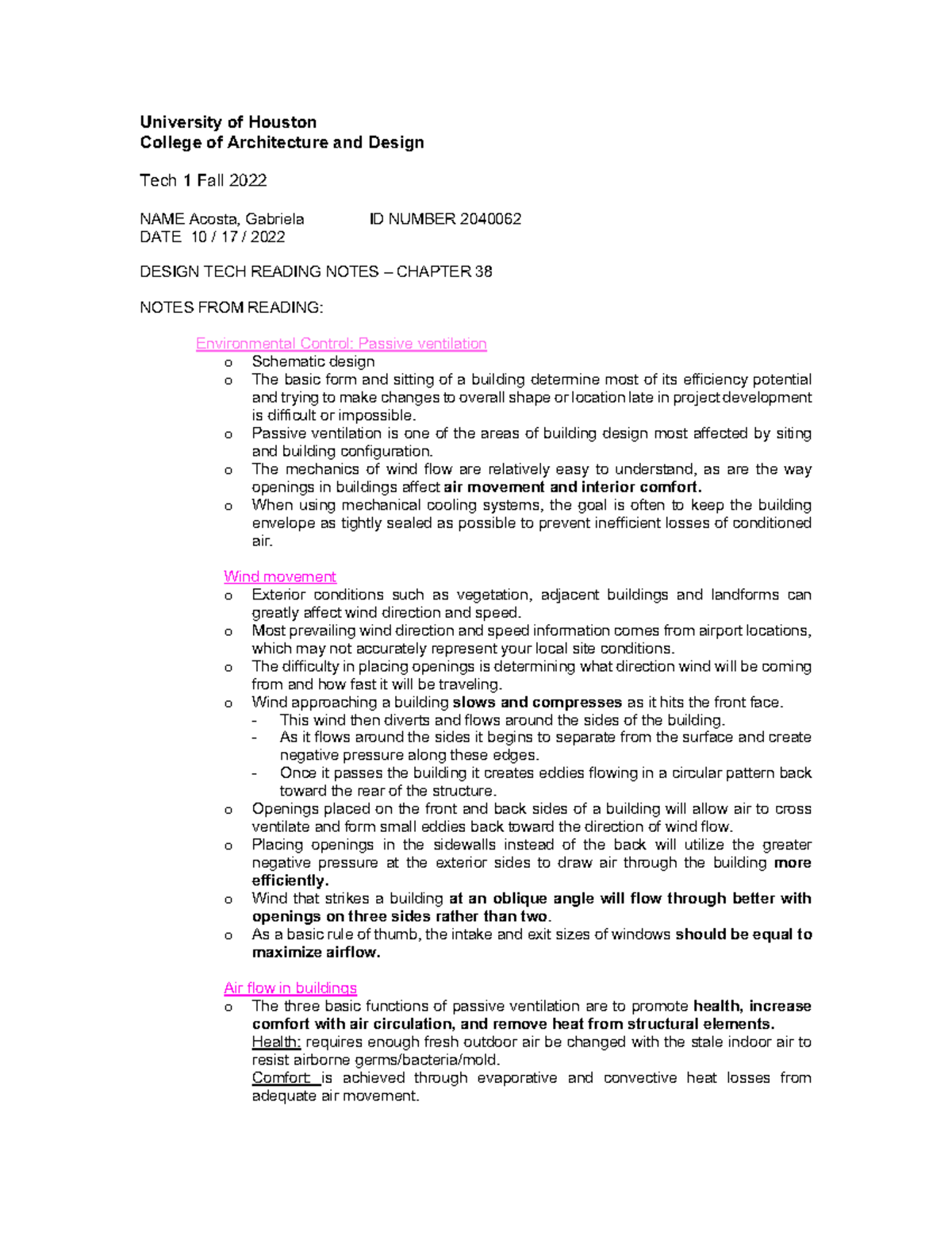 Ch. 38 Reading Recording Notes - University of Houston College of ...