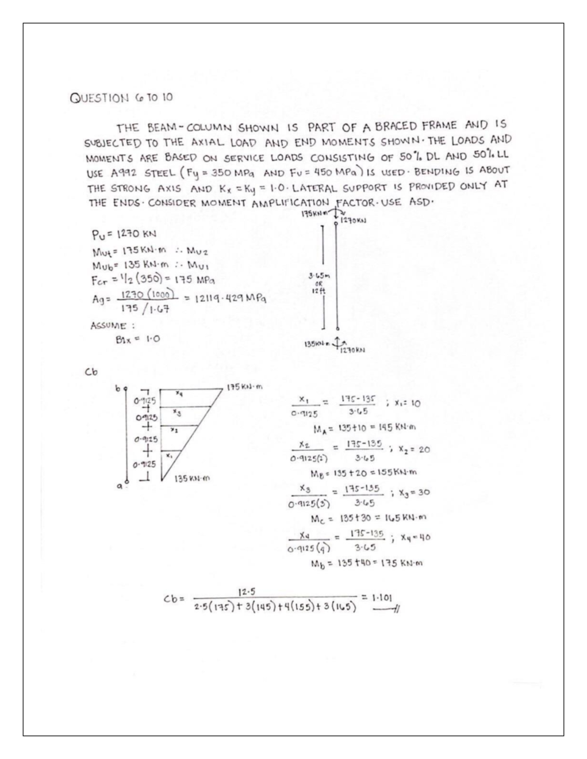 Answer key for seatwork number 4 - BS Civil Engineering - Studocu