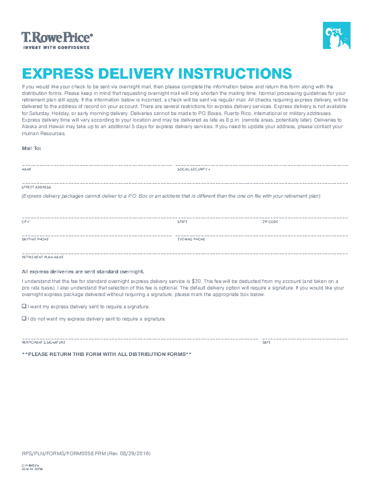 Express Delivery Instructions - EXPRESS DELIVERY INSTRUCTIONS If you ...