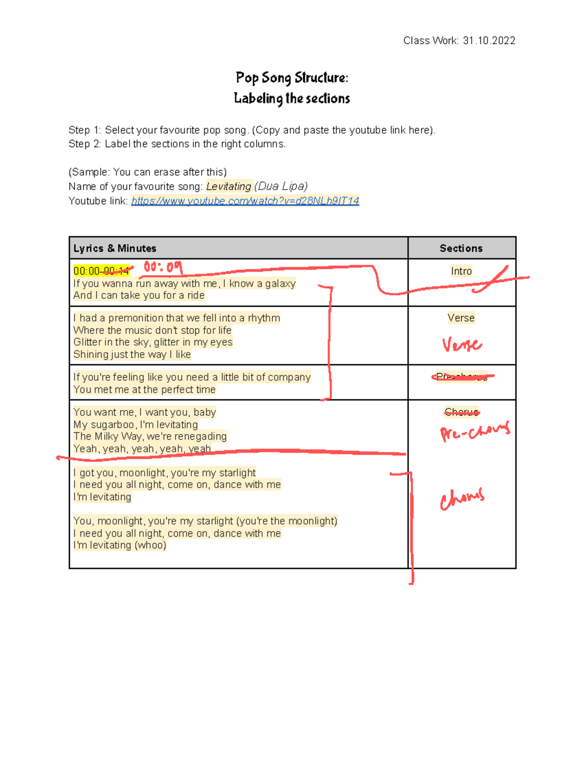 Edited - Sanjay Rathnam Singaram - (Y7) Pop Song Structure: Labeling ...