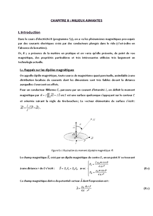 Electromagnétisme dans la matière - - Studocu