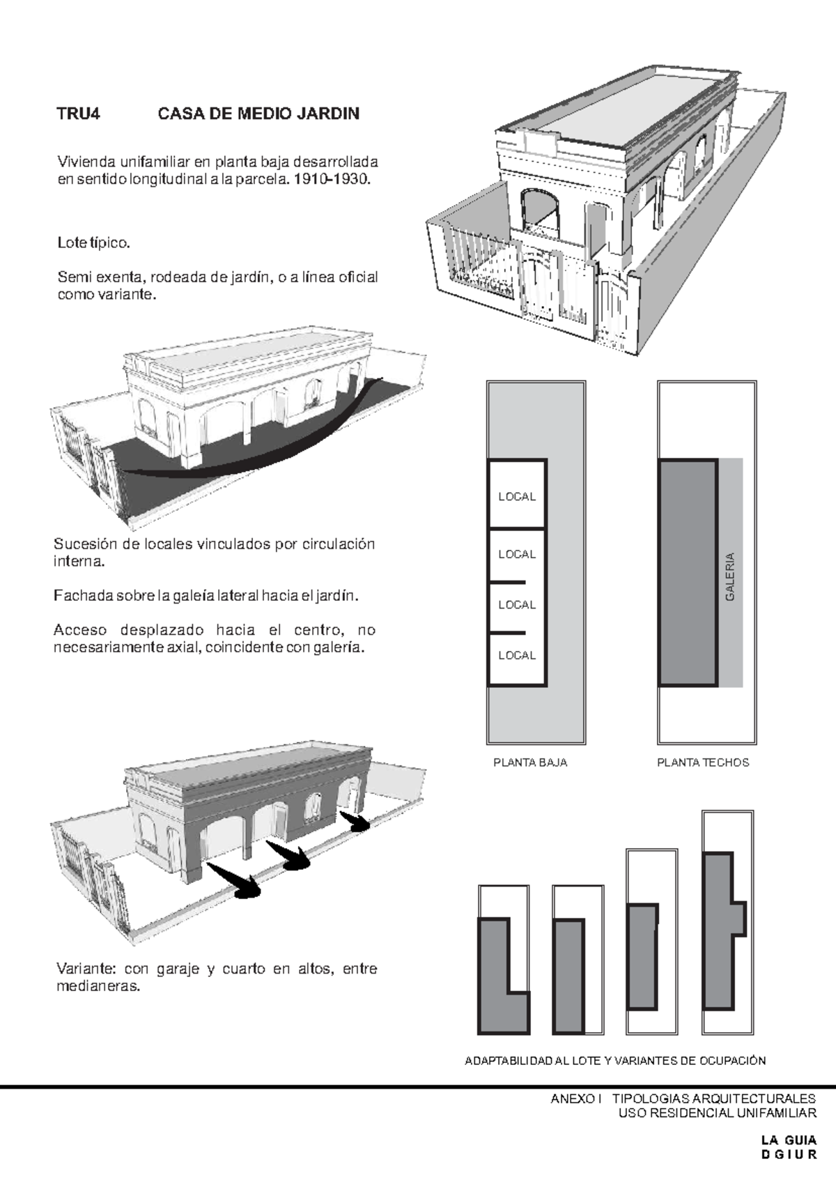 Tipologias-6 - PLANTA BAJA PLANTA TECHOS LOCAL LOCAL LOCAL GALERIA ...