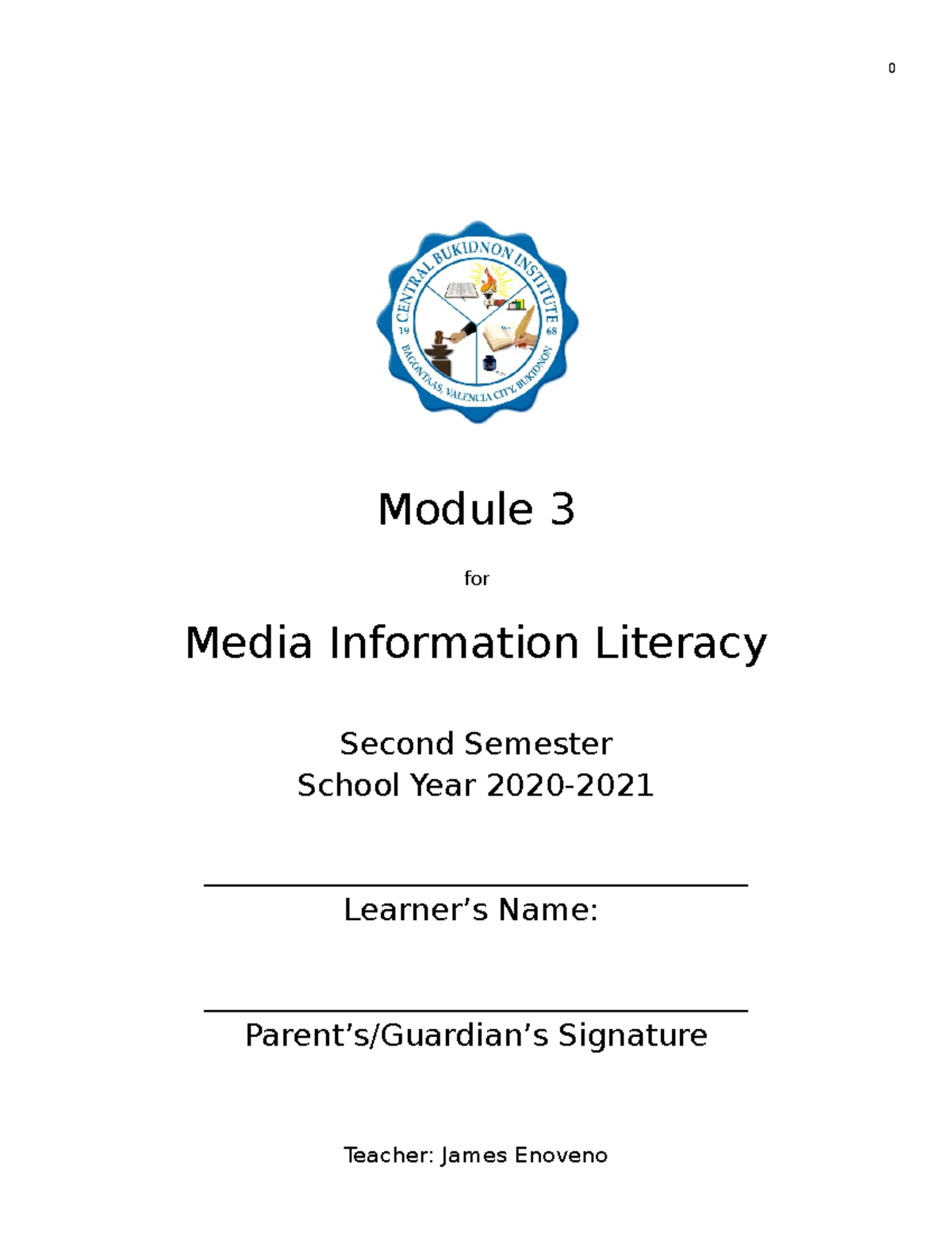 MIL-M3 - MODULES - Module 3 ####### for Media Information Literacy ...