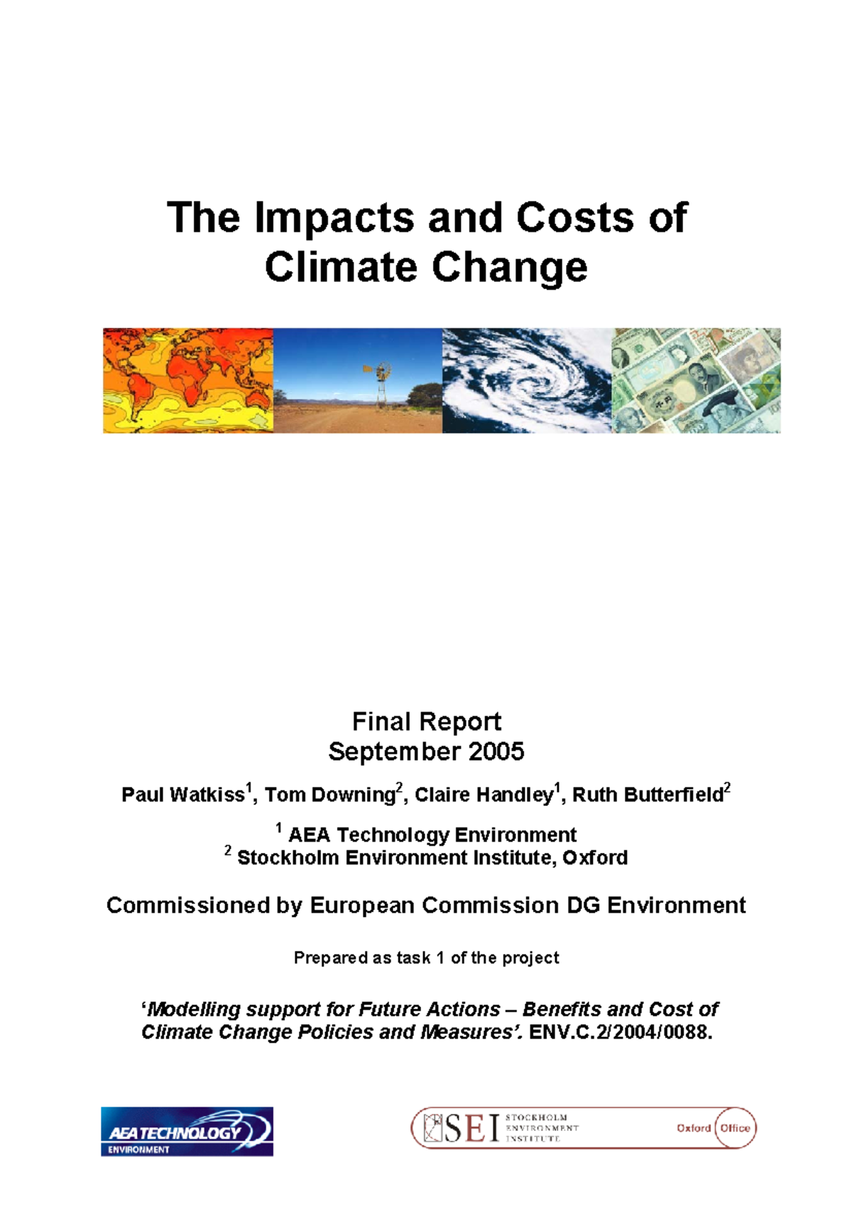 Climate change- final paper - The Impacts and Costs of Climate Change ...