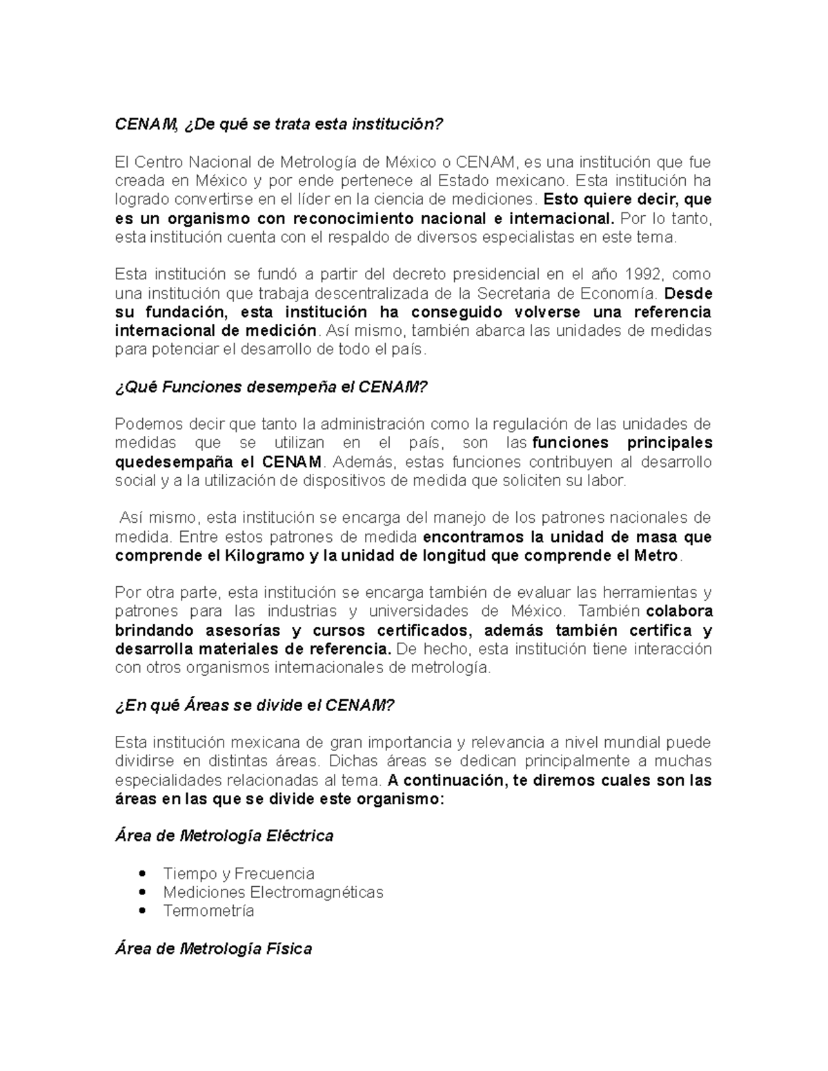 Cenam - CENAM, ¿De qué se trata esta institución? El Centro Nacional de ...