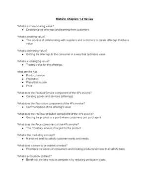 MKT 100 - Class 2 Lecture Notes - CHAPTER 2: THE MARKETING ENVIRONMENT ...