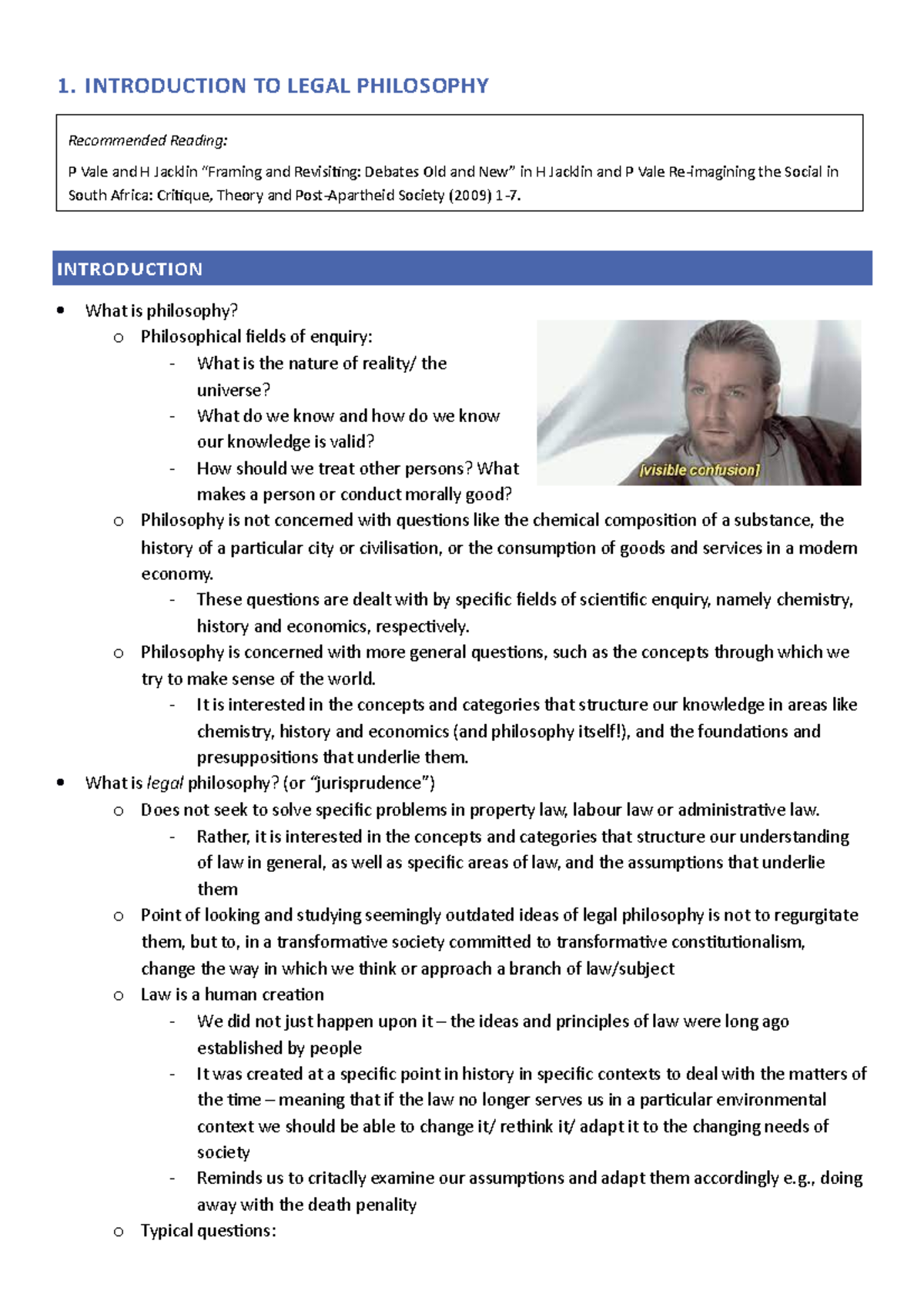 Introduction TO Legal Philosophy - 1. INTRODUCTION TO LEGAL PHILOSOPHY ...