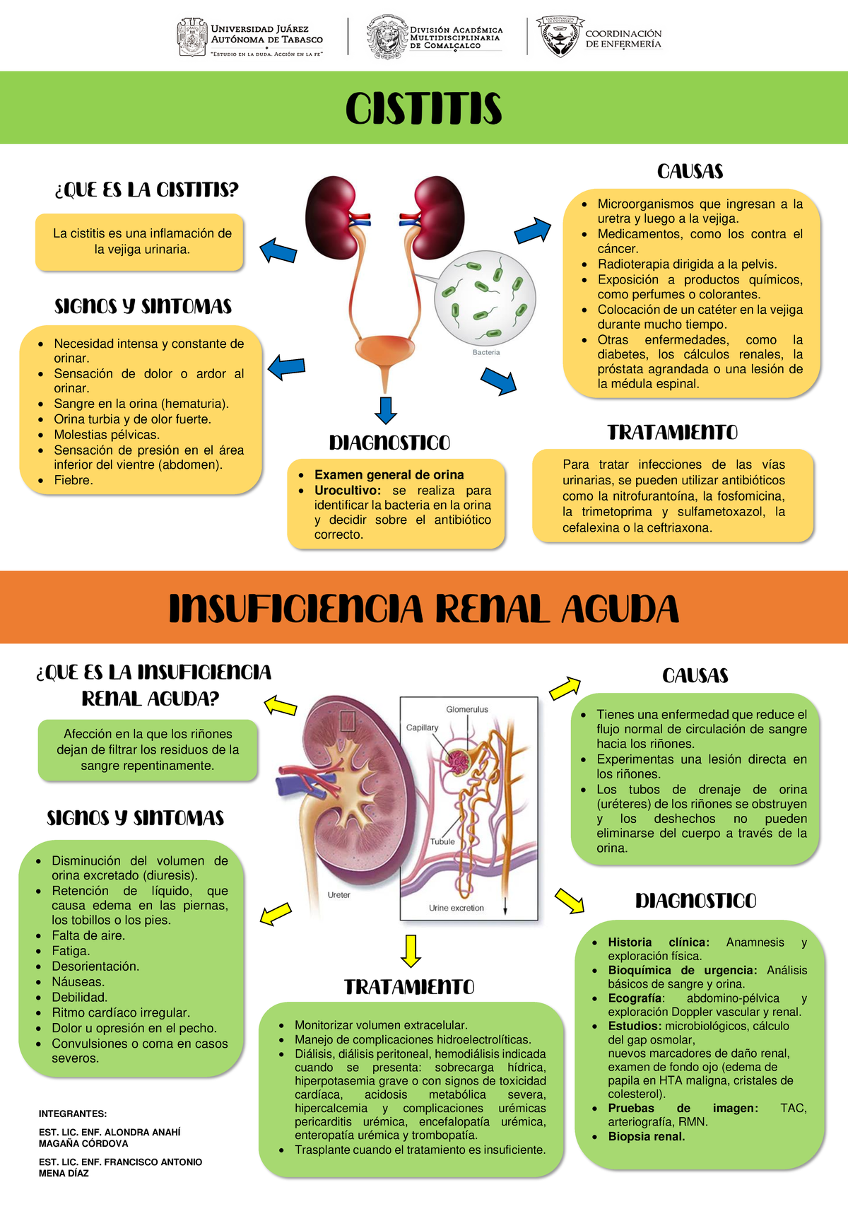 Infografia Cistitis Y Insuficiencia Renal Aguda - La cistitis es una ...