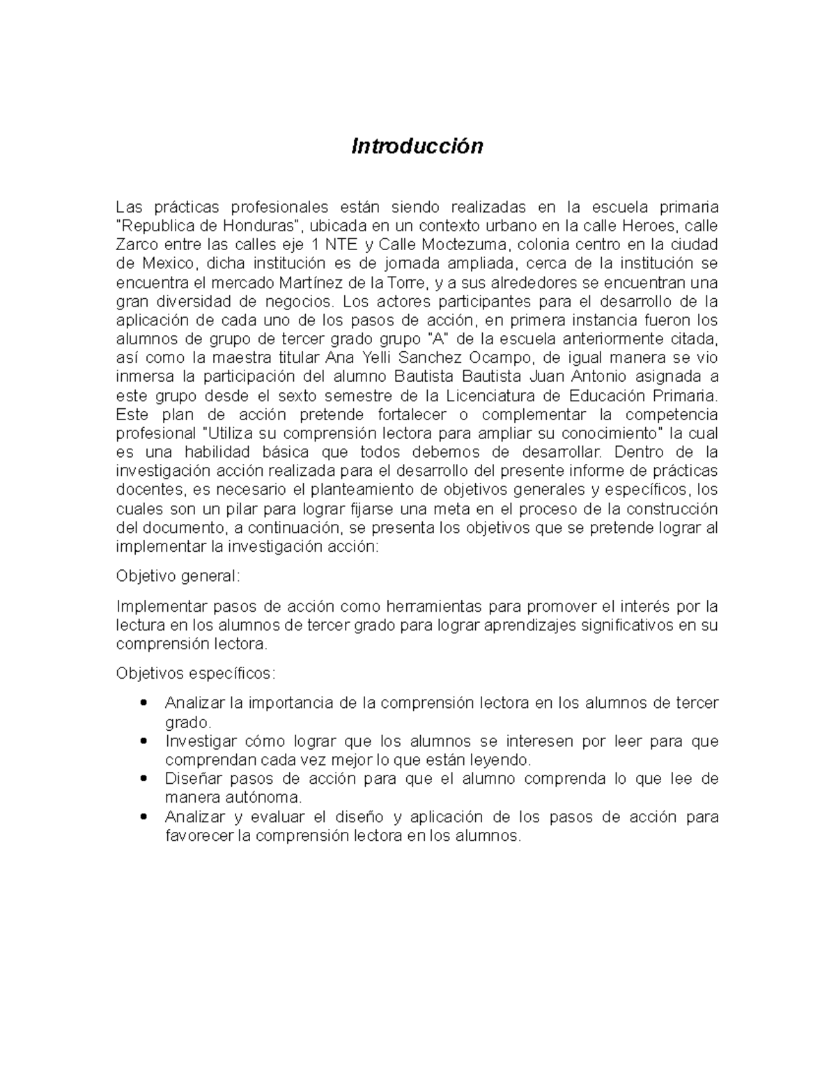 Infrome de practicas - es un informe de titulación - Introducción Las ...