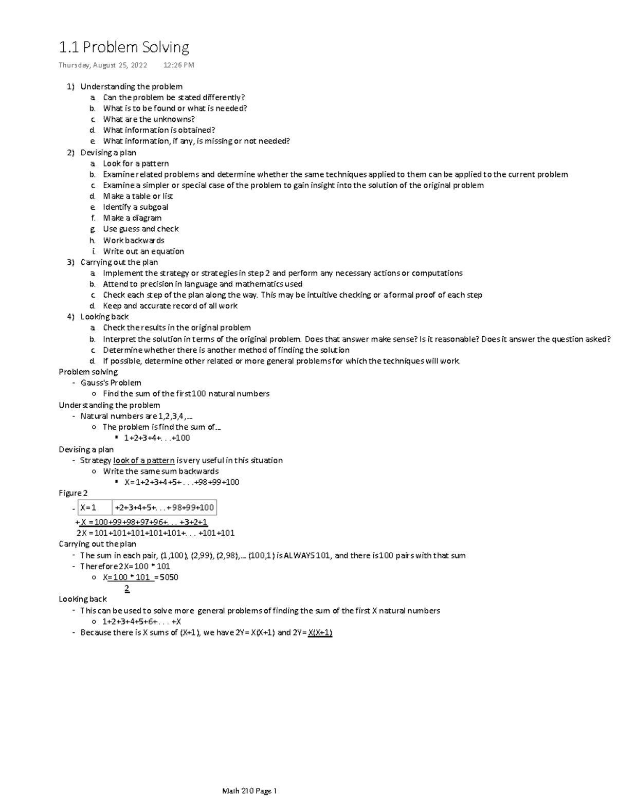 elementary math problem solving - Understanding the problem a. Can the problem be stated - Studocu