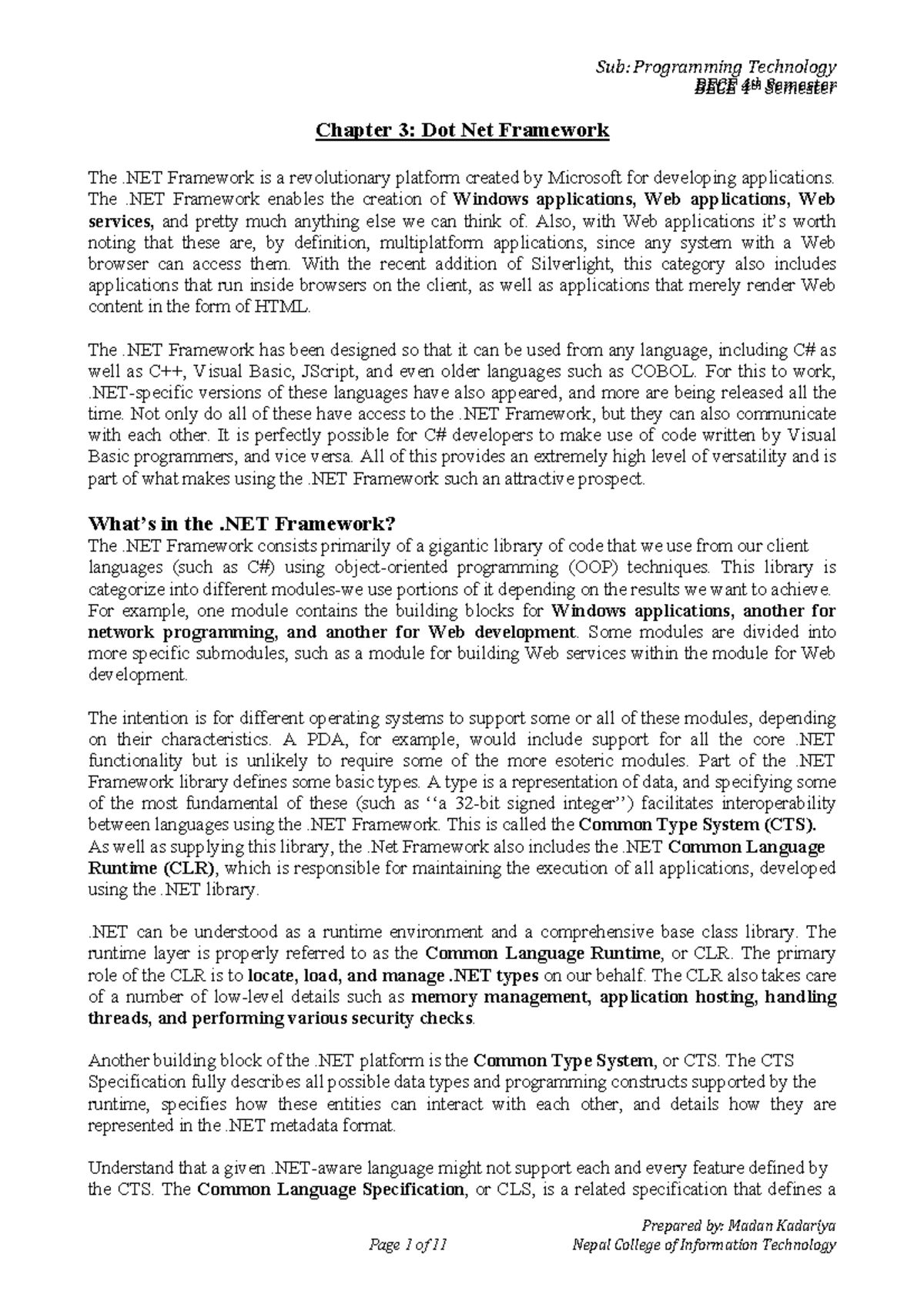 CH4 - BECE 4BECE 4thth SemesterSemester Prepared by: Madan Kadariya ...