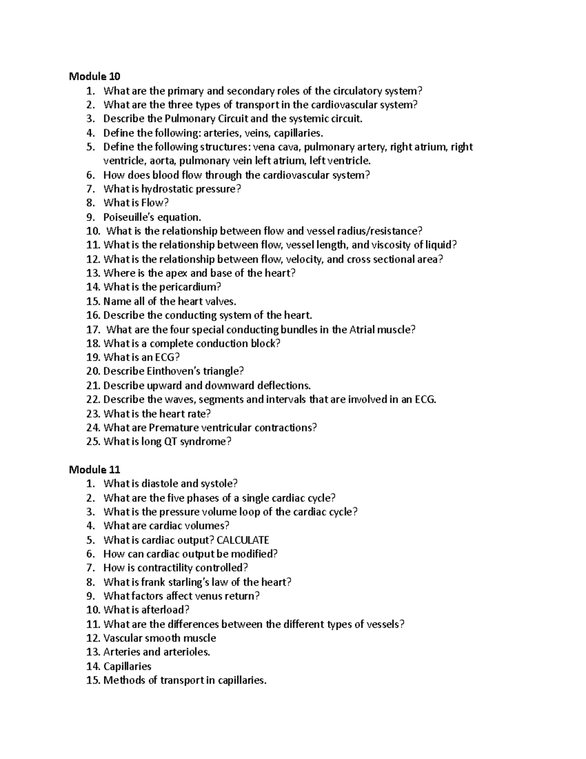 Module 10 + 11 practice questions - Module 10 1. What are the primary ...
