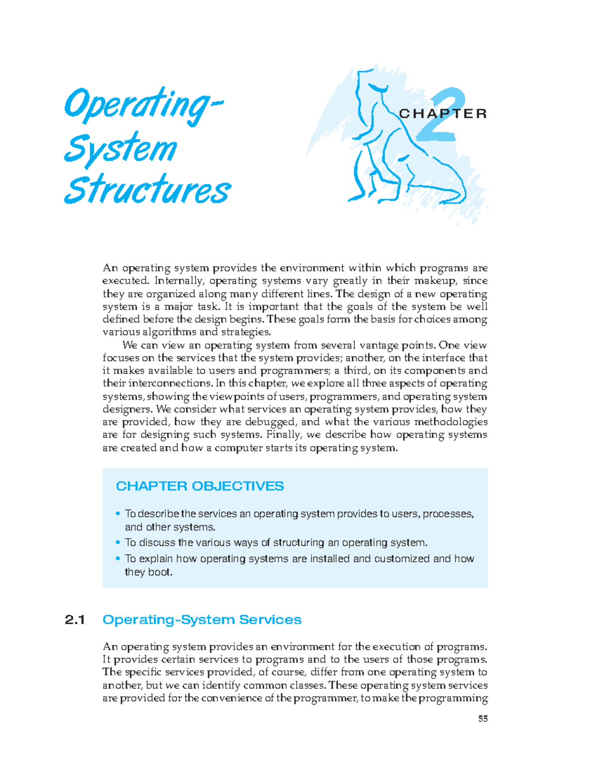 Operating System Ch 2 2 Operating C H A P T E R System Structures An Operating System 