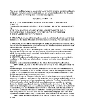 Life and Works of Rizal Midterm - Q. Dr. Jose Rizal can speak how many ...