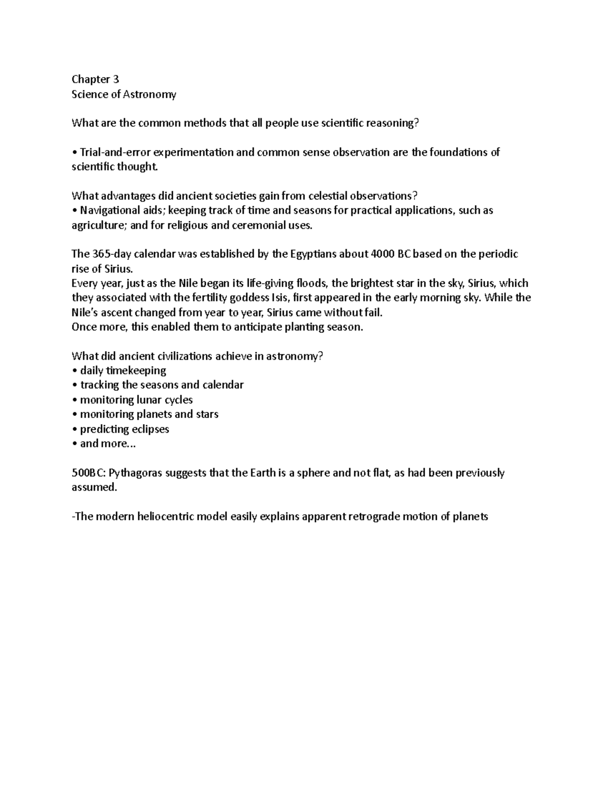 Chapter 3 science of astronomy - Chapter 3 Science of Astronomy What ...