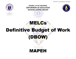 Mechanics and Rules for Message Relay - Participants will form a line ...