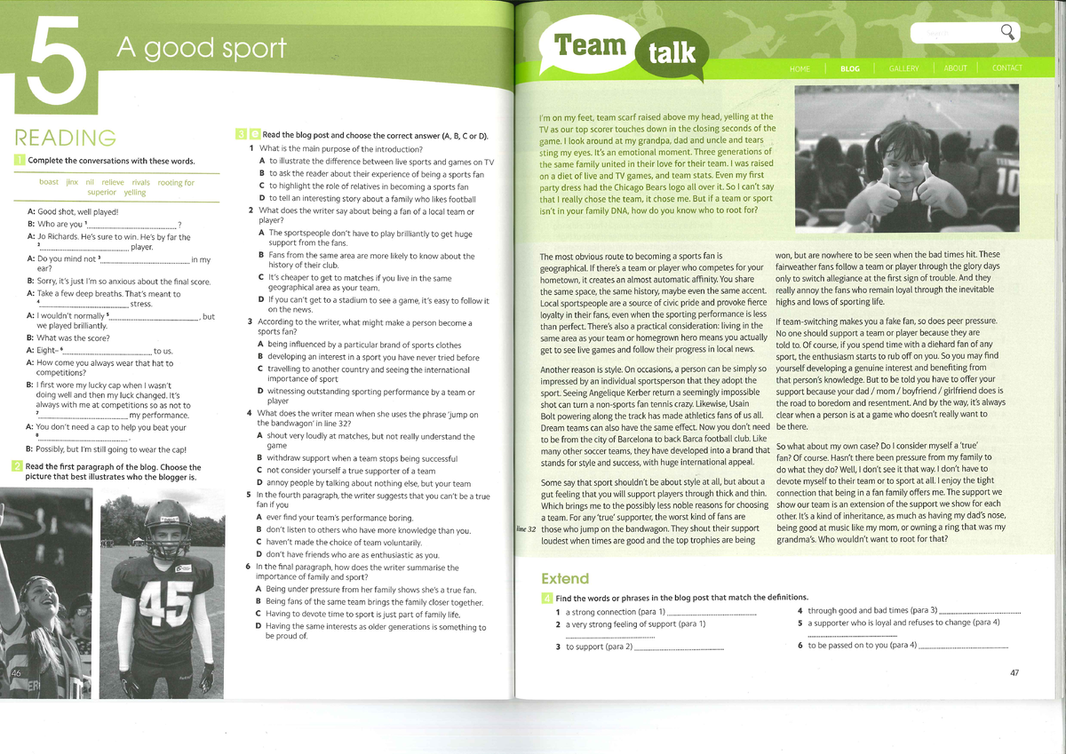 Gold Experience B2 - Workbook (Units 5-9) - Język angielski - Studocu