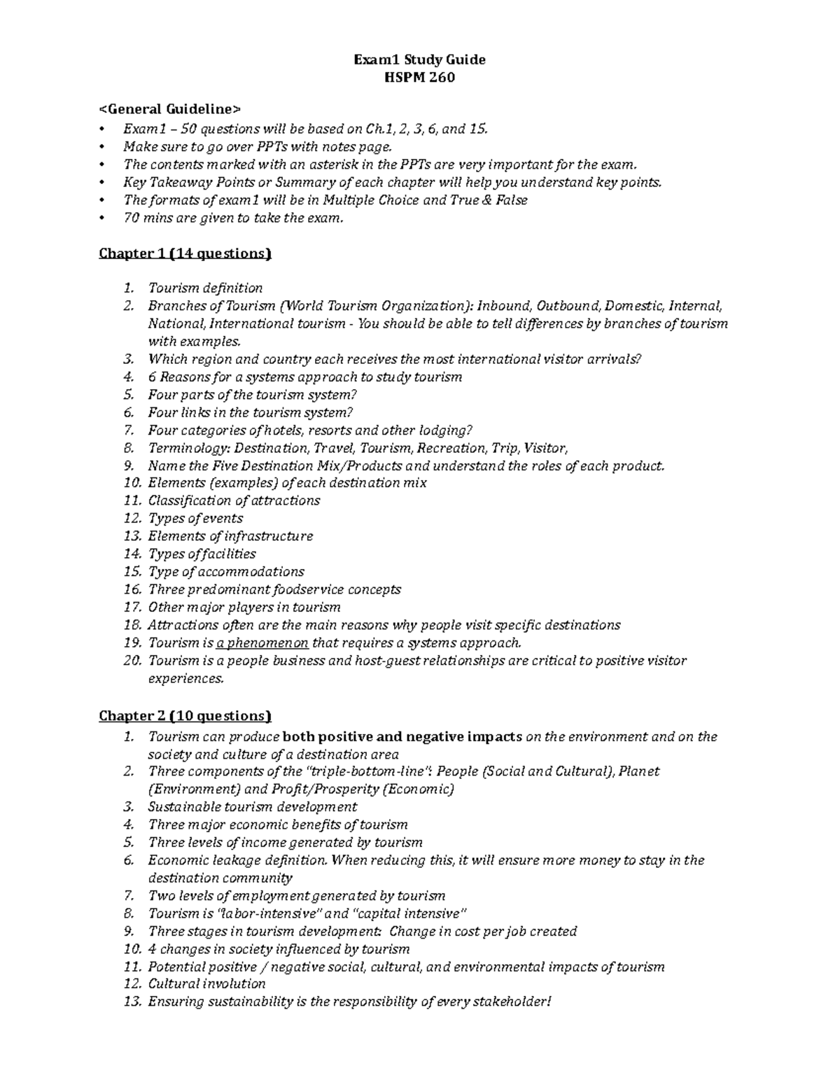 Exam 1 Study guide - Exam1 Study Guide HSPM 260 Exam1 – 50 questions ...