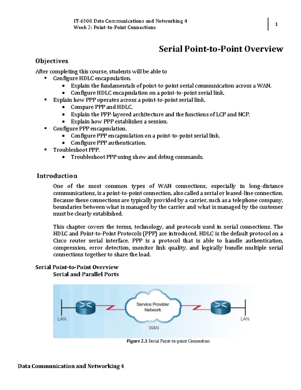 Week 2 - Point-to-Point Connections Module - Week 2: Point-to-Point ...