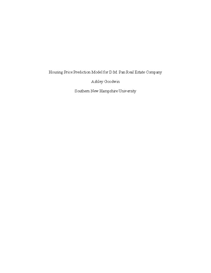 MAT 240 Module Two Assignment Template - Selling Price and Area ...